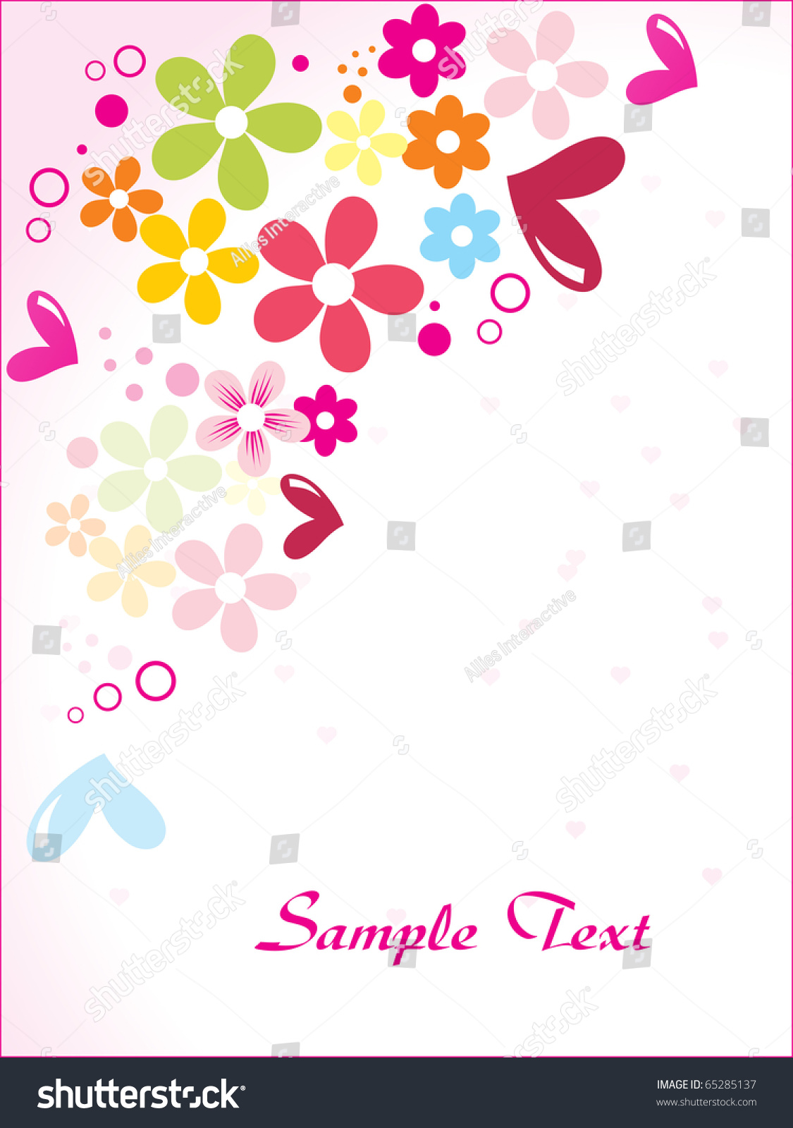 Abstract Romantic Love Background Vector Illustration Stock Vector ...