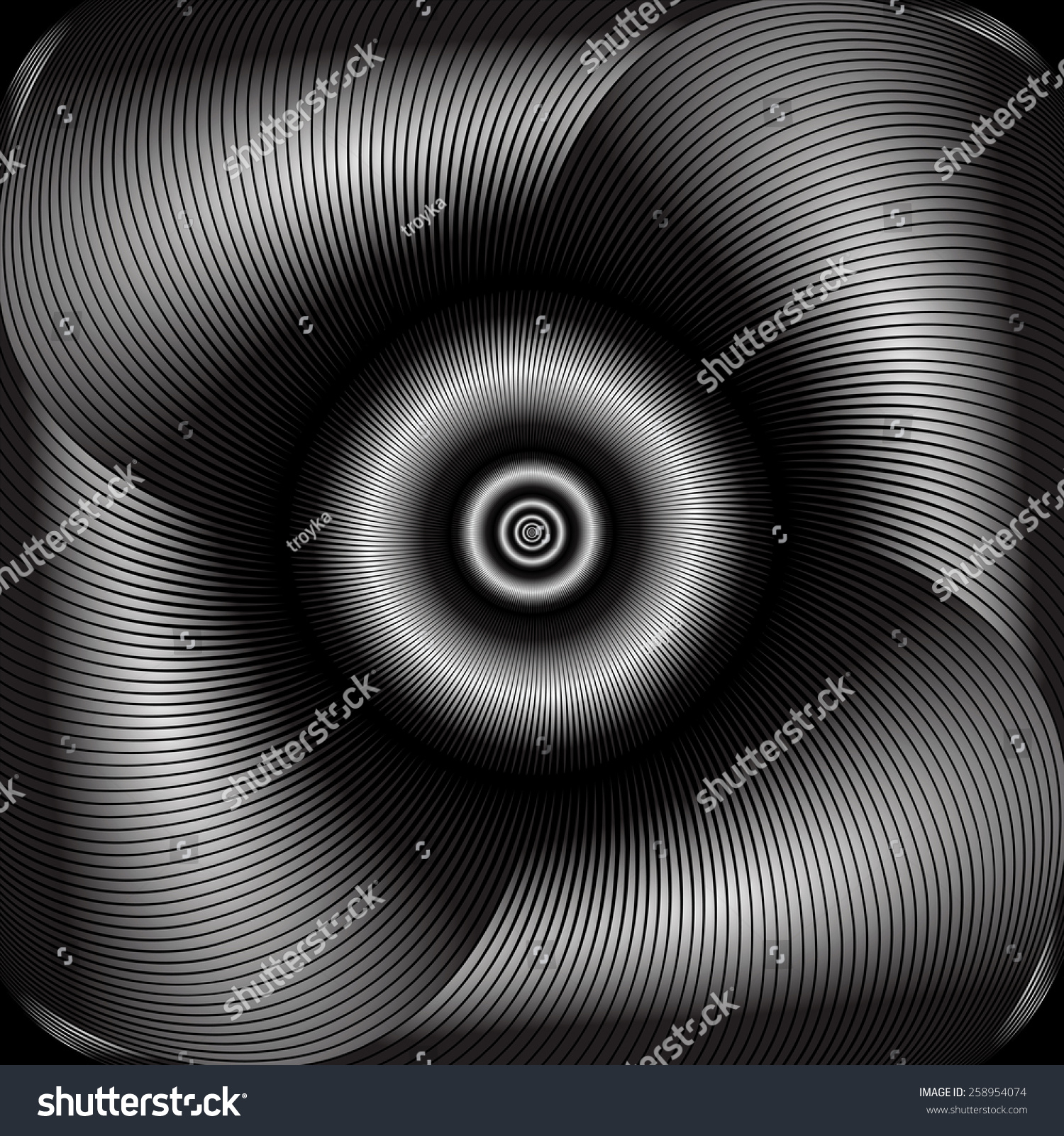 Abstract Rotation 3d Illusion Vector Art Stock Vector (Royalty Free ...