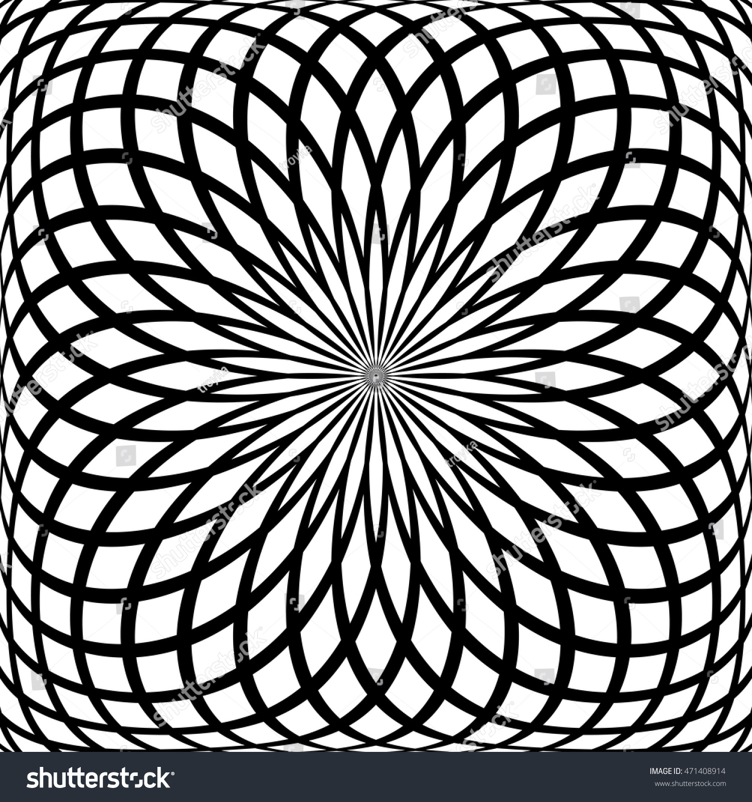 Abstract Rotation Pattern Vector Art Stock Vector (Royalty Free) 471408914