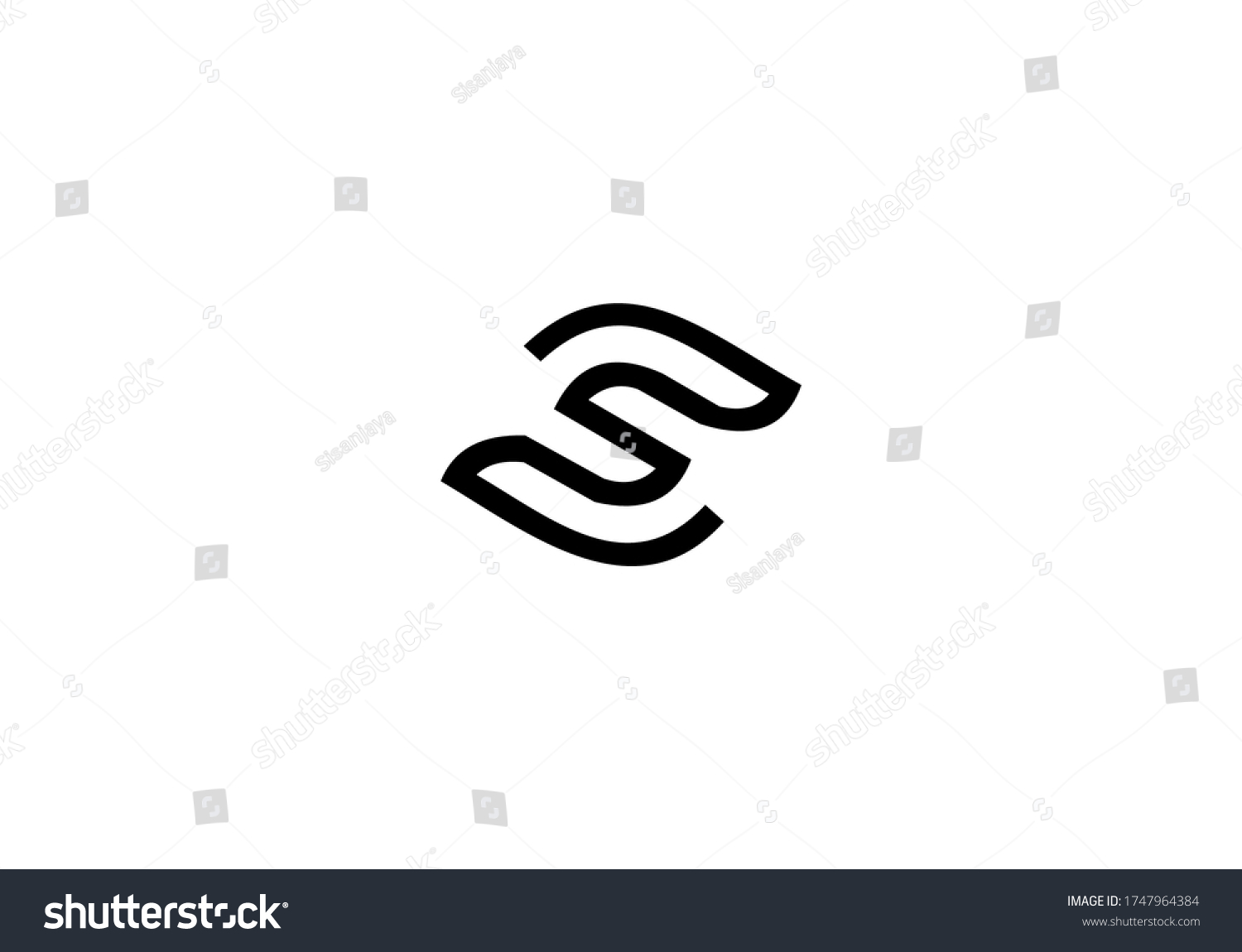Abstract S Alphabet Logo Vector Stock Vector (Royalty Free) 1747964384 ...