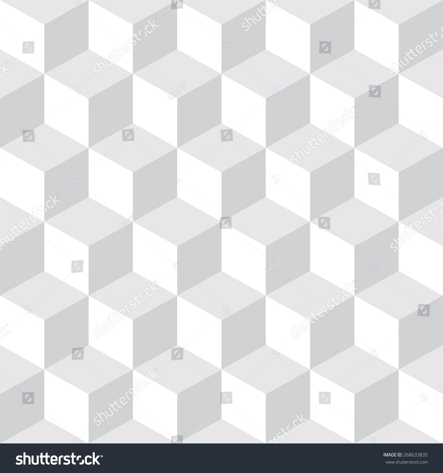 Abstract Seamless Checkered Cube Block Light Stock Vector 268633835 ...