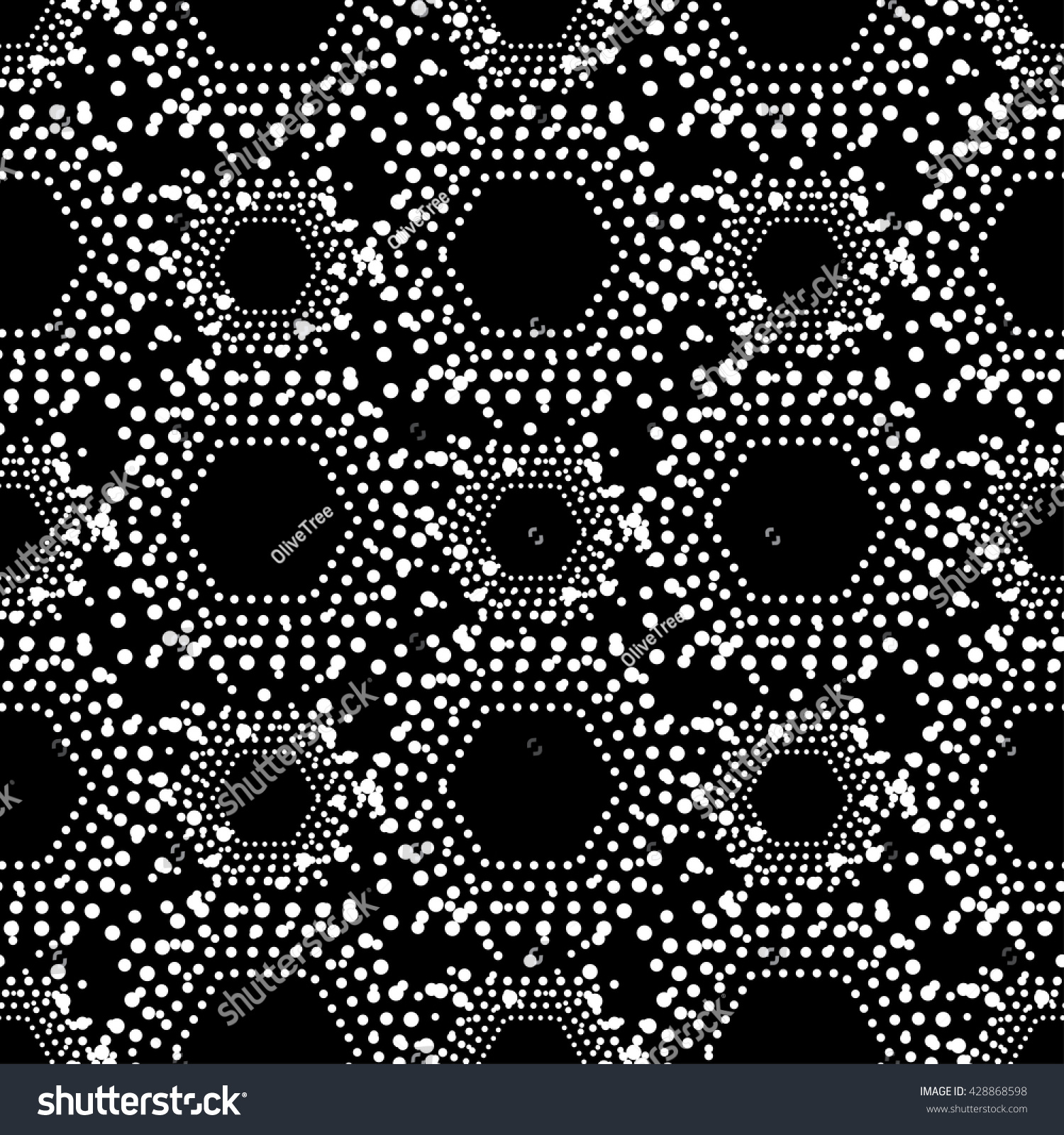 Abstract Seamless Dot Pattern Repeating Geometric Stock Vector (Royalty ...