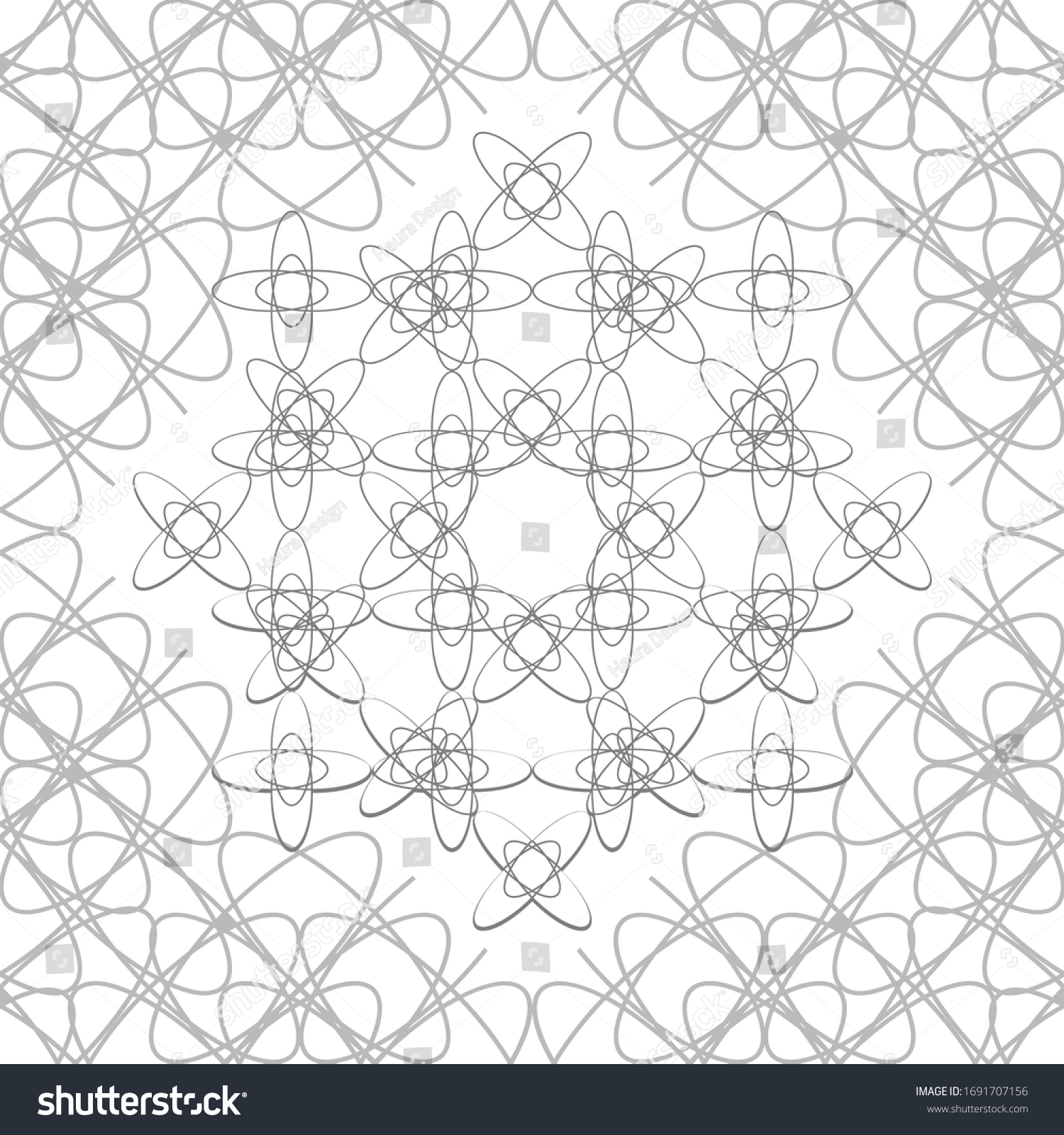 Abstract Seamless Pattern Line Design Islamic Stock Vector (Royalty ...
