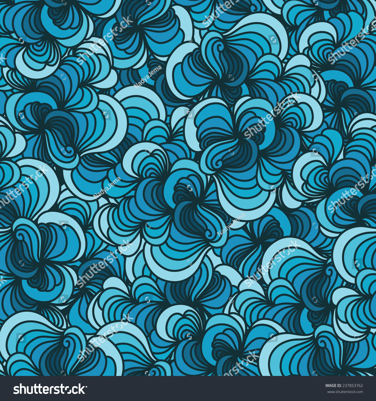 Blue Wave Background Pattern