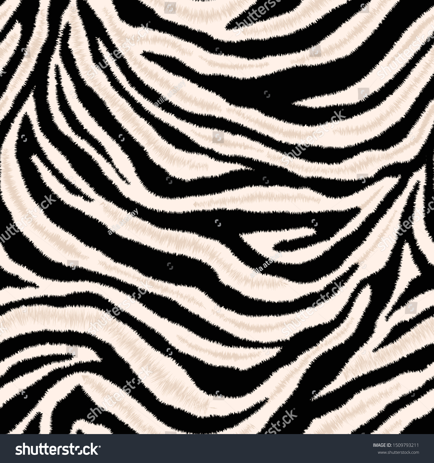 Padrão de pele abstrata zebra sem: vetor stock (livre de direitos ...