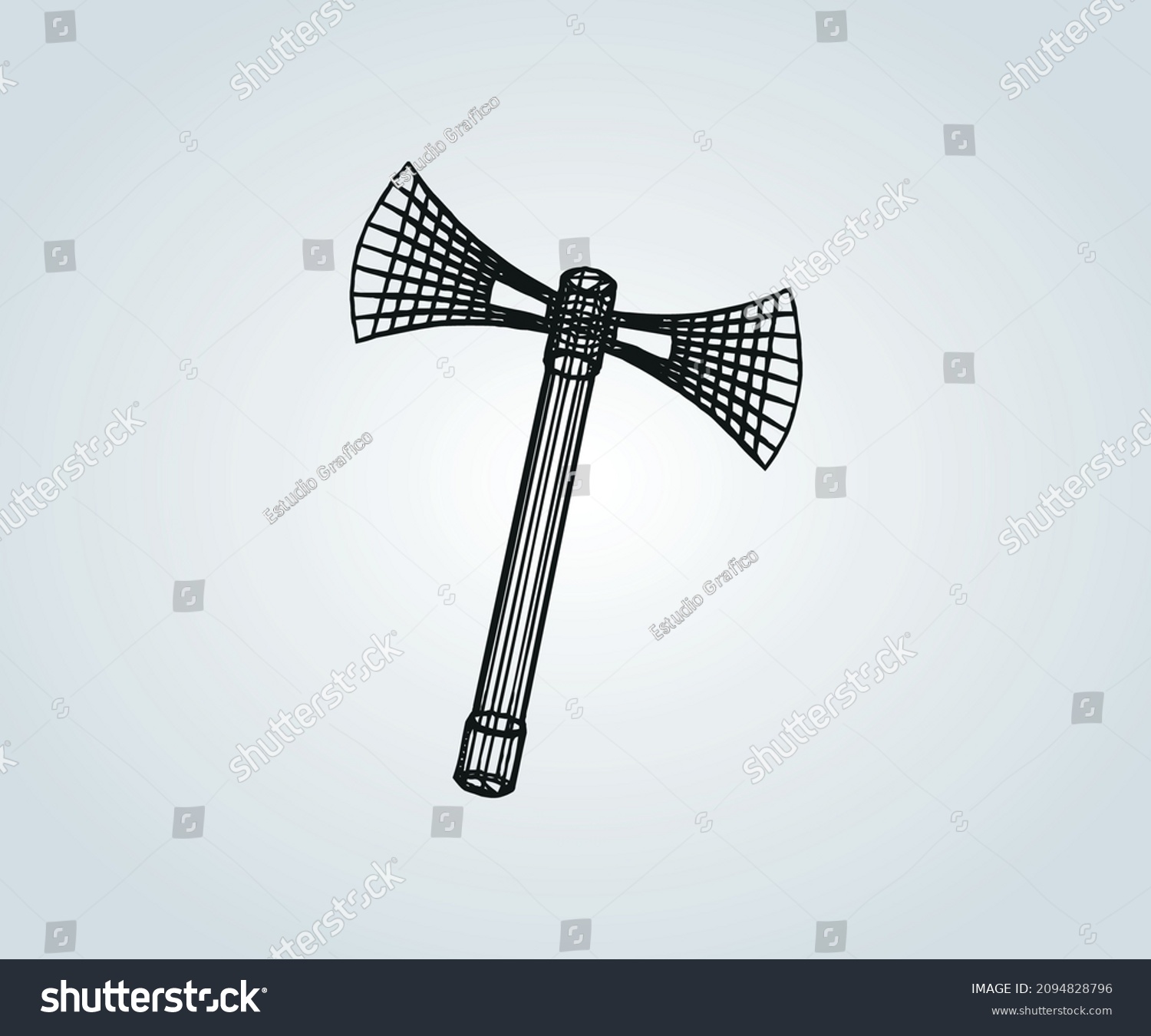 Abstract Shape Structure War Illustration Stock Vector (Royalty Free ...