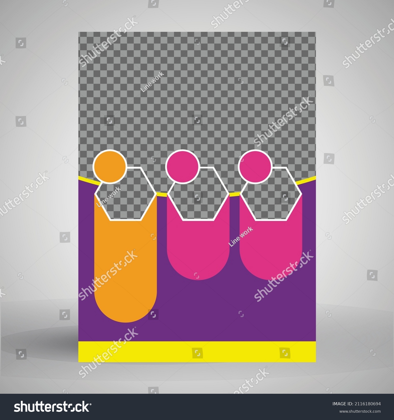Abstract Shape Transparent Background Flyer Background Stock Vector ...