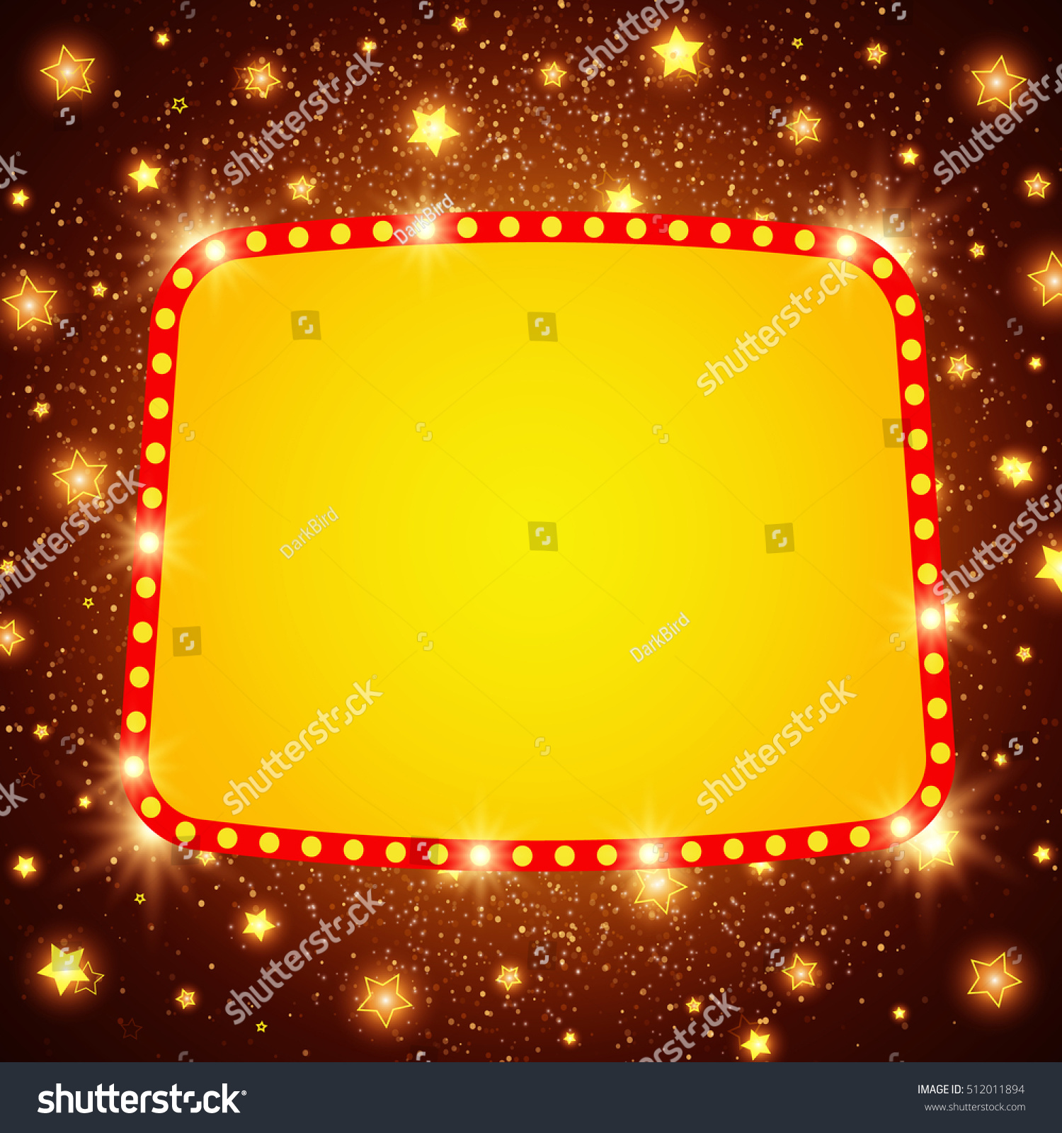 Abstract Shining Retro Light Banner Vector Stock Vector (Royalty Free ...