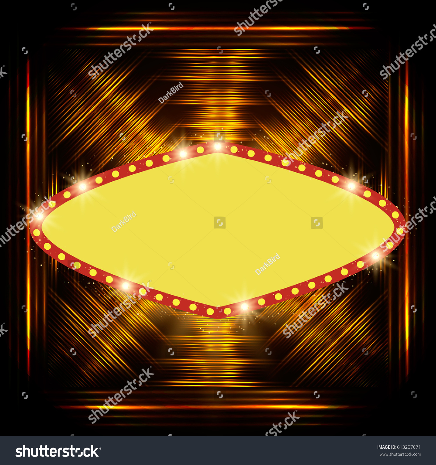 Abstract Shining Retro Light Banner Vector Stock Vector (Royalty Free ...