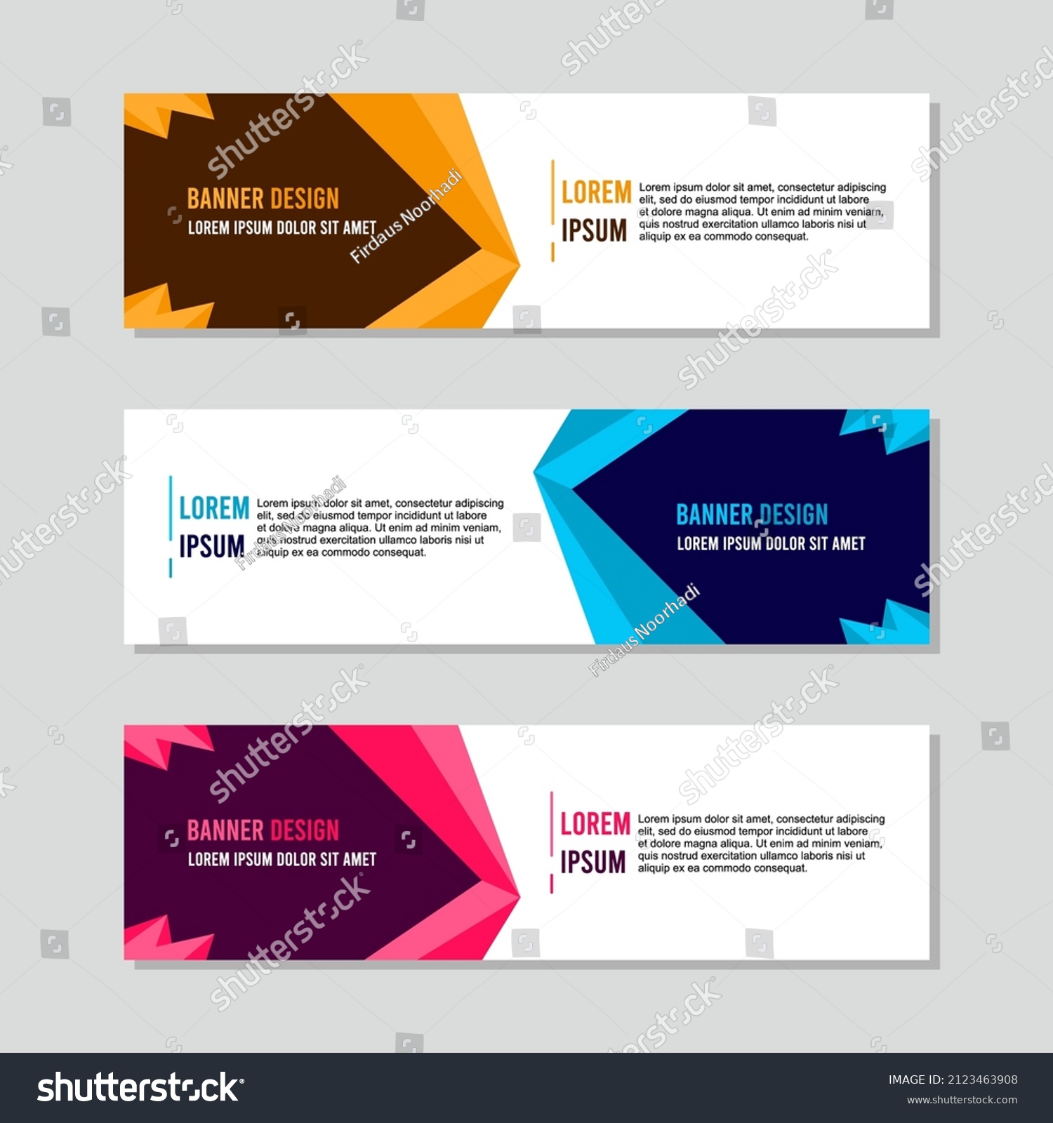 Abstract Simple Banner Design Template Stock Vector (Royalty Free ...