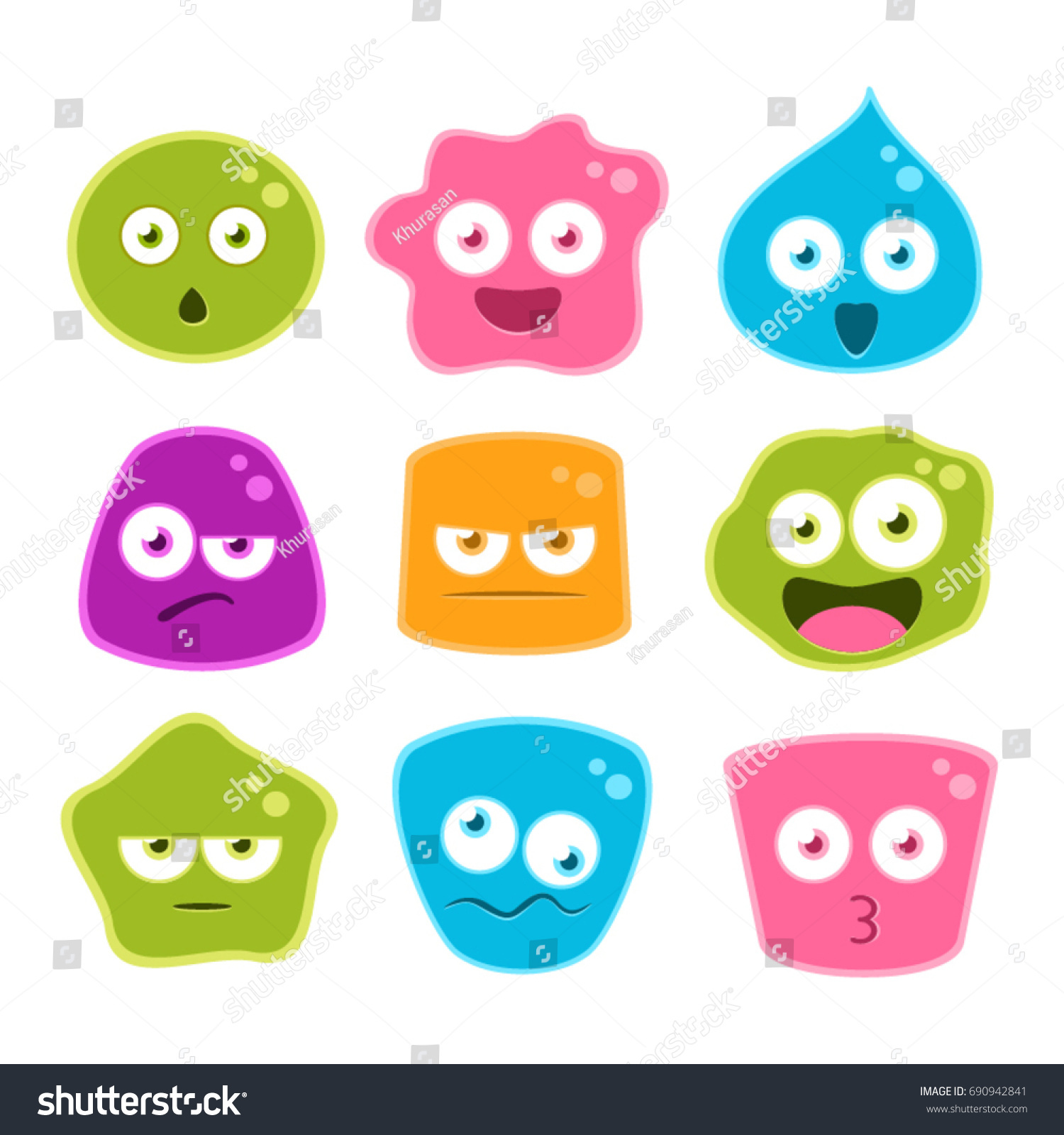 Abstract Smile Emoticon Vector Illustration Stock Vector (Royalty Free ...