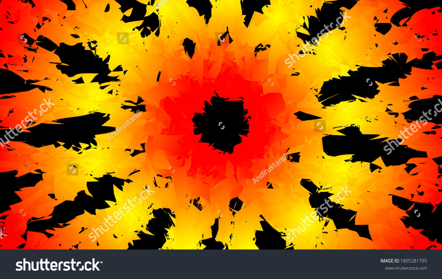 Abstract Smoldering Red Black Gradient Color Stock Vector (Royalty Free ...
