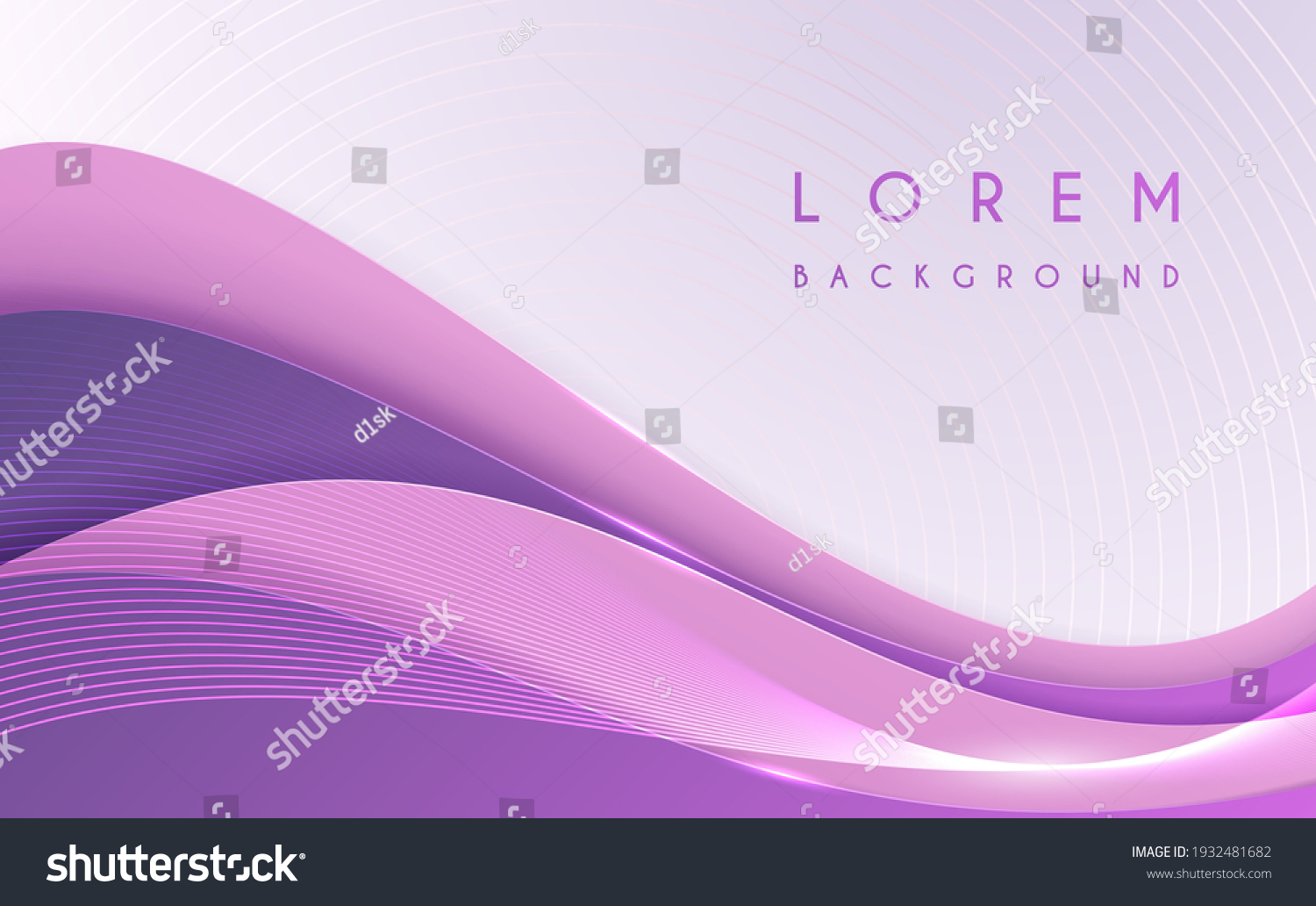 Abstract Soft Pink Background Wave Lines Stock Vector (Royalty Free ...