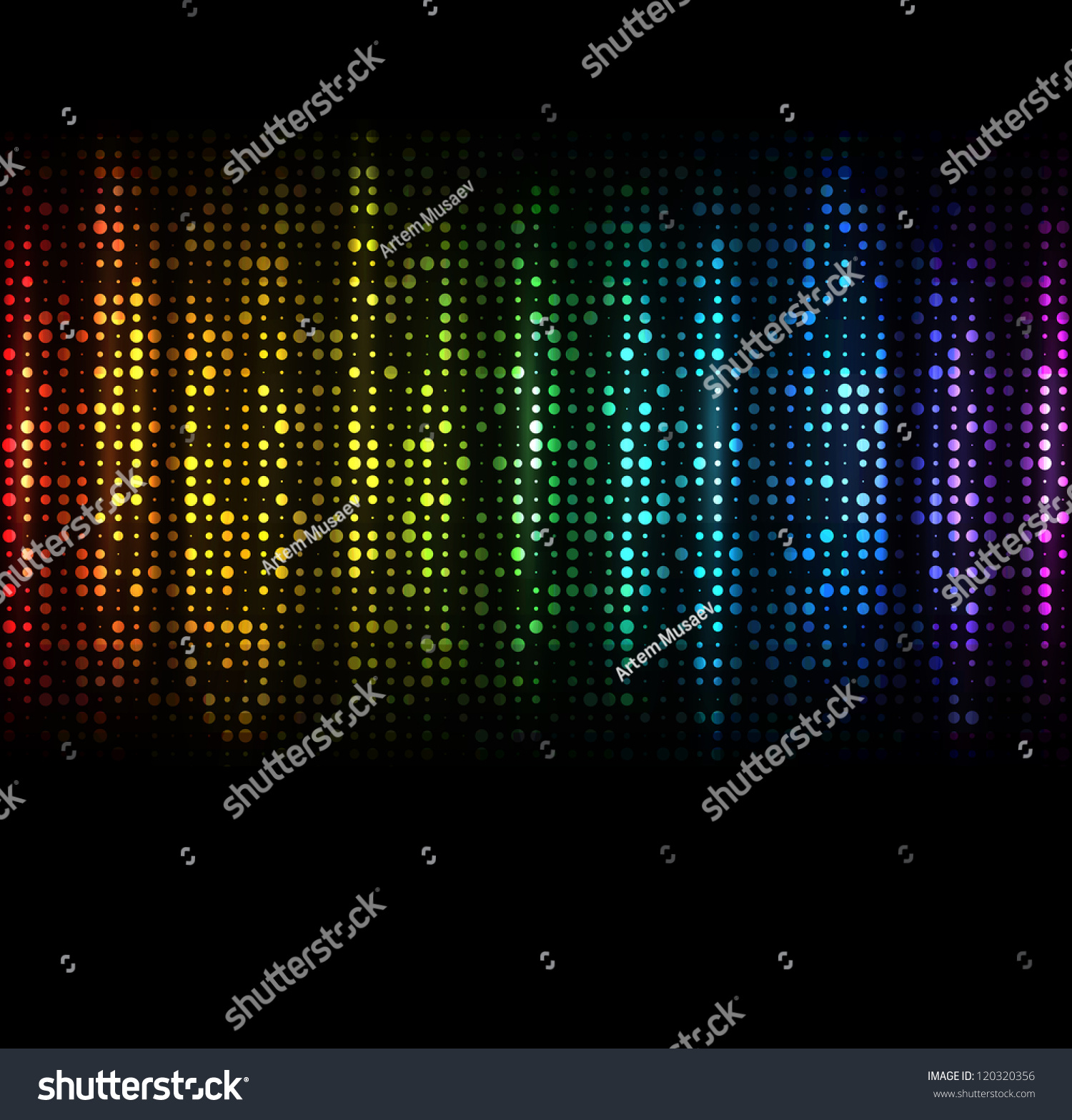 Abstract Spectrum Dark Background Colored Sparkles Stock Vector ...