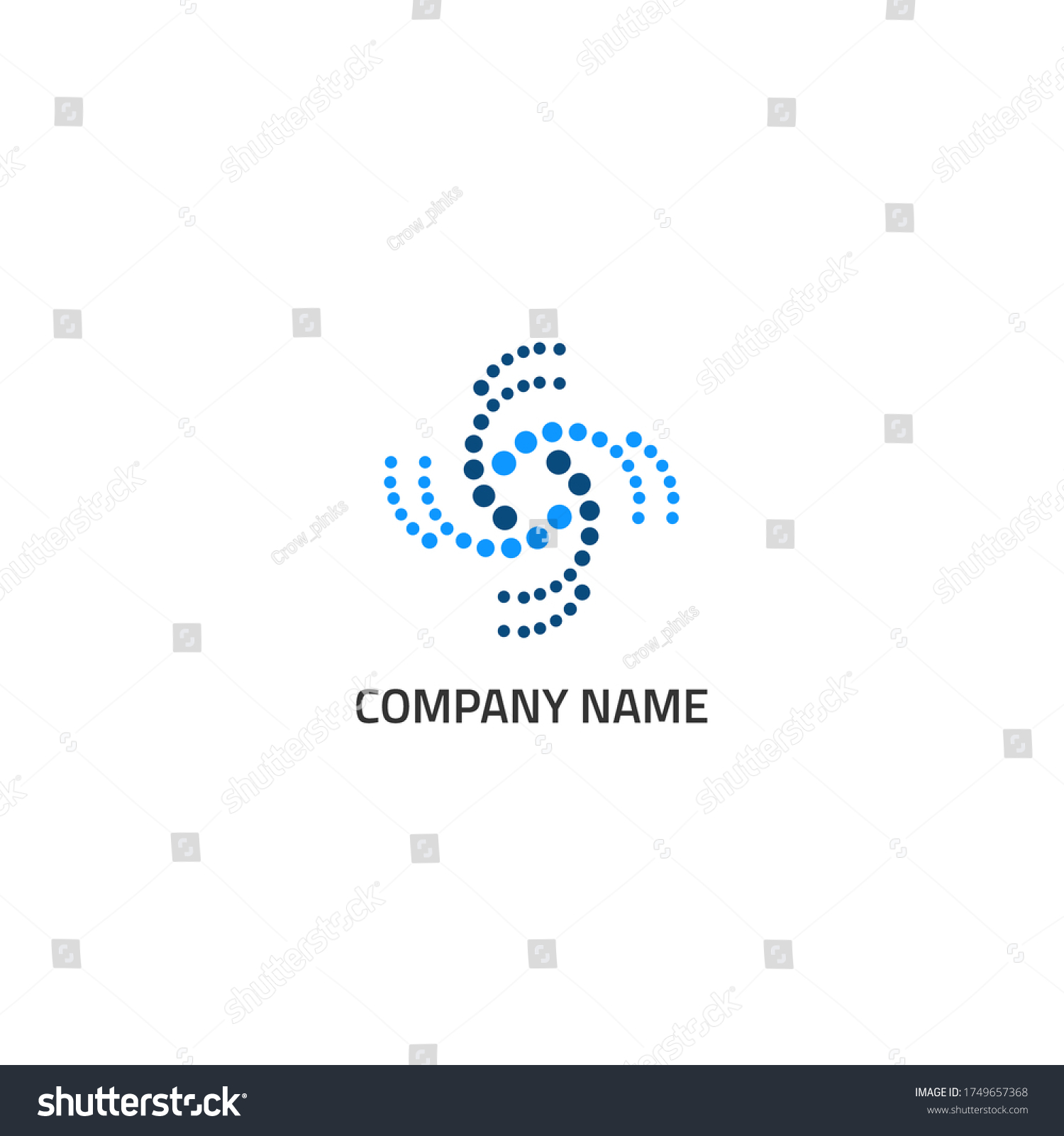 Abstract Spiral Dot Logo Designvector Logo Stock Vector (Royalty Free ...