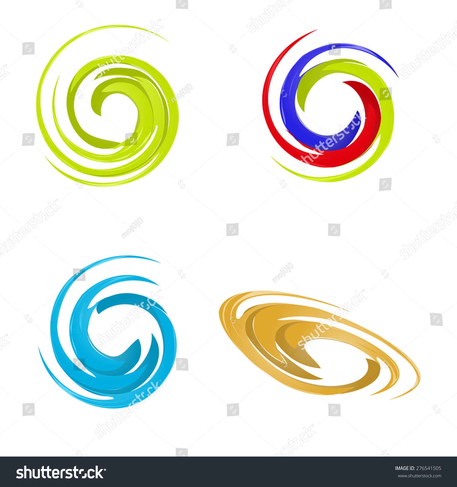 Abstract Spiral Wind Vector Logo Stock Vector (Royalty Free) 276541505 ...