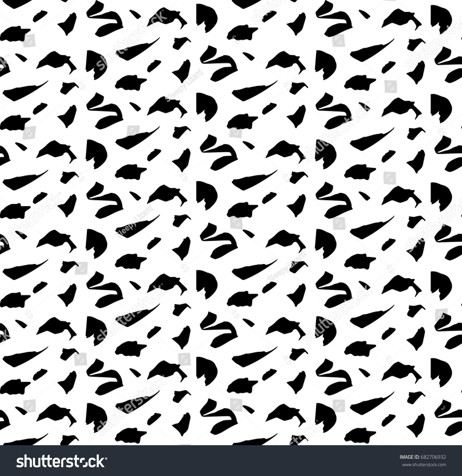 Abstract Spotted Pattern Black White Vector Stock Vector (Royalty Free ...