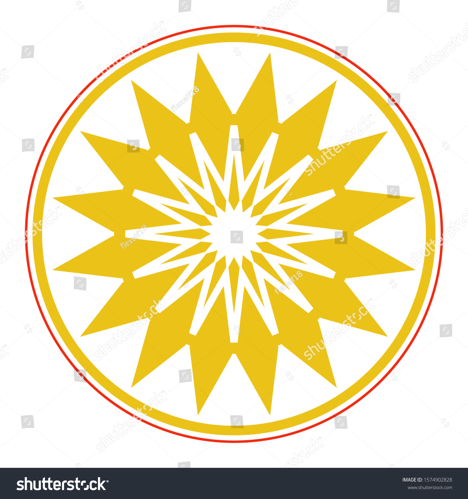 Abstract Star Circle Stock Vector (Royalty Free) 1574902828 | Shutterstock