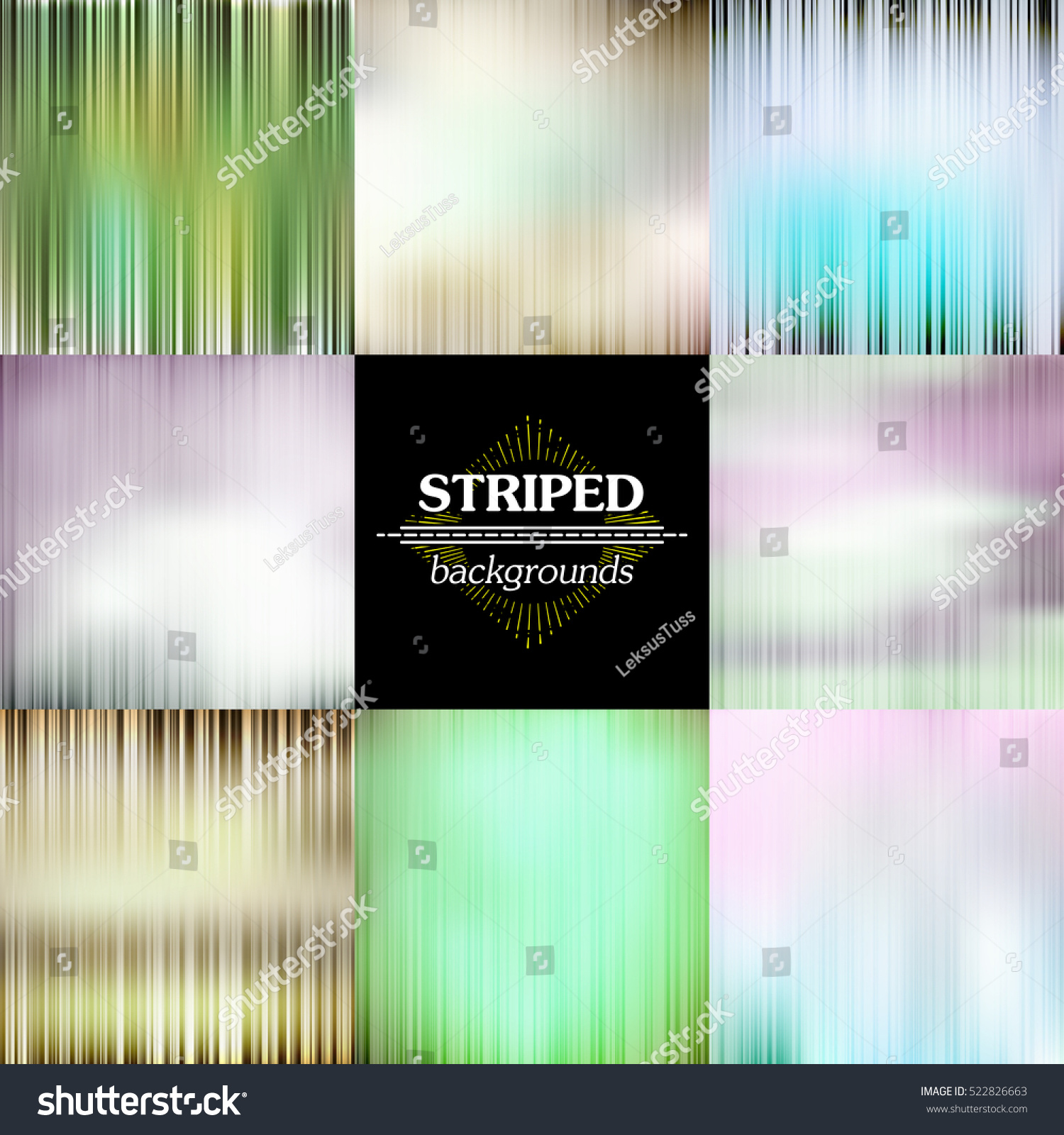 Abstract Stripes Spectrum Vector Set Backgrounds Stock Vector (Royalty ...