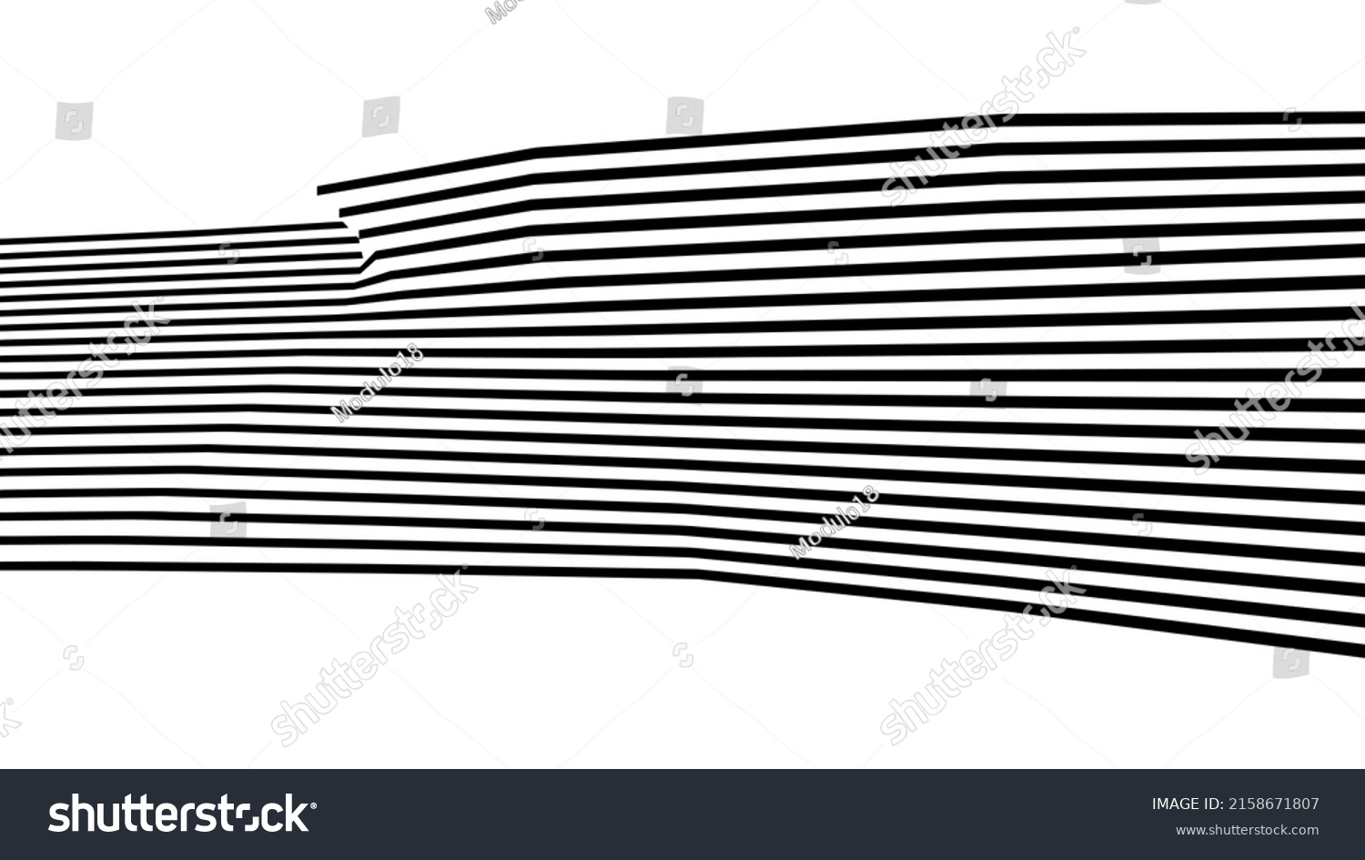 Abstract Strips Line 3d Concept Architecture Stock Vector (Royalty Free ...