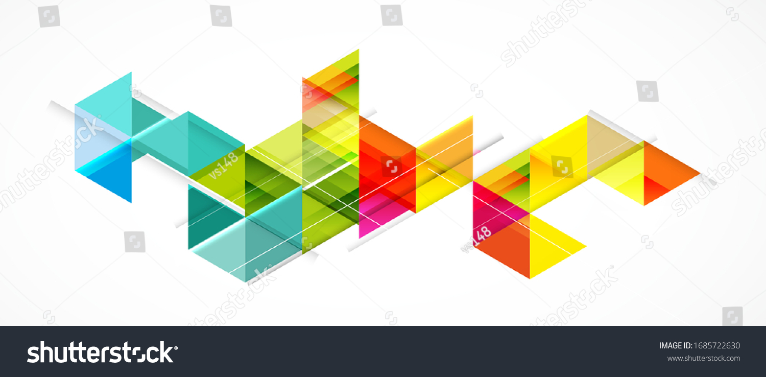 Abstract Structure Circuit Computer Triangle Technology Stock Vector ...