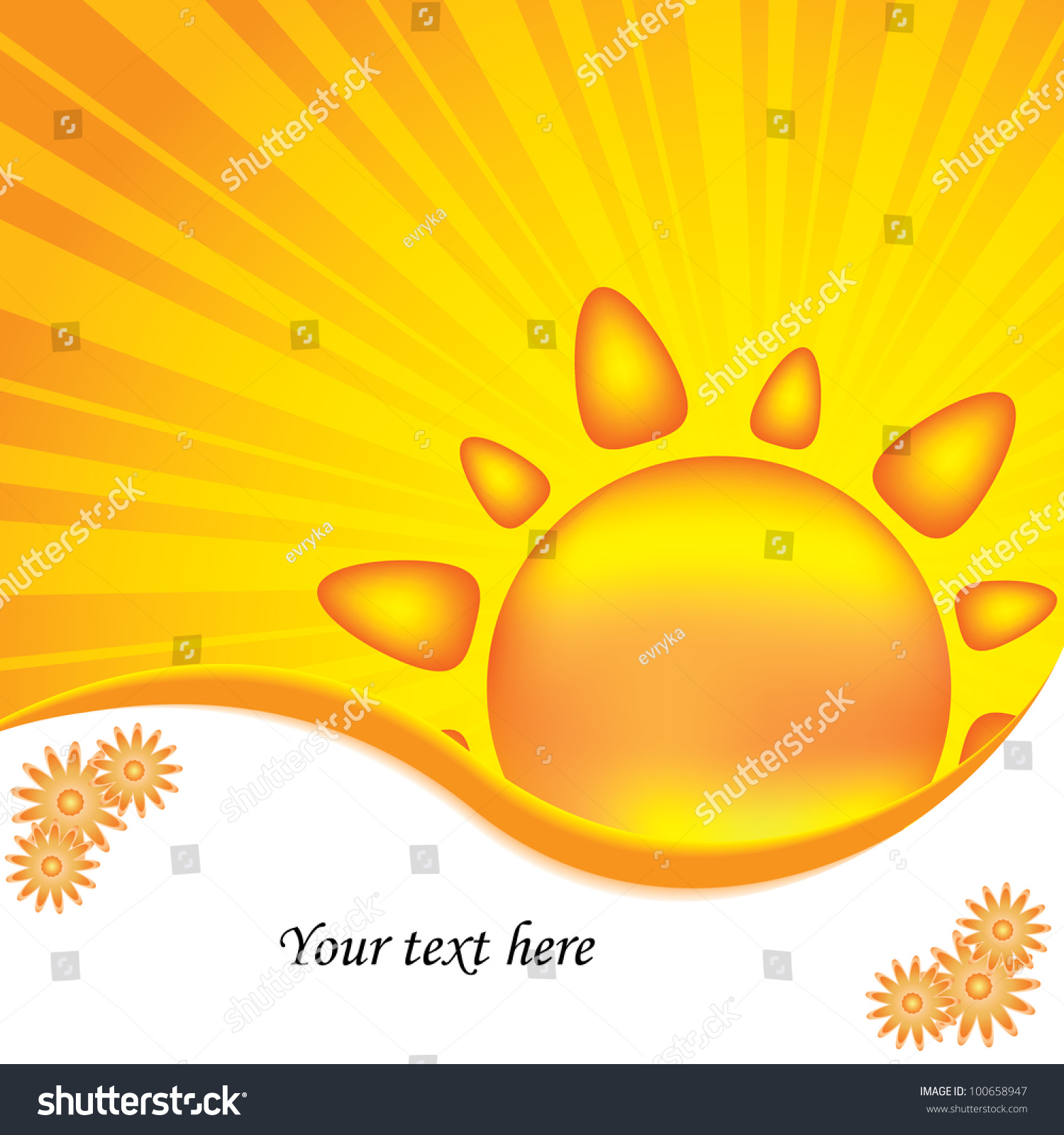 Abstract Sun Design Background Stock Vector Illustration 100658947 ...