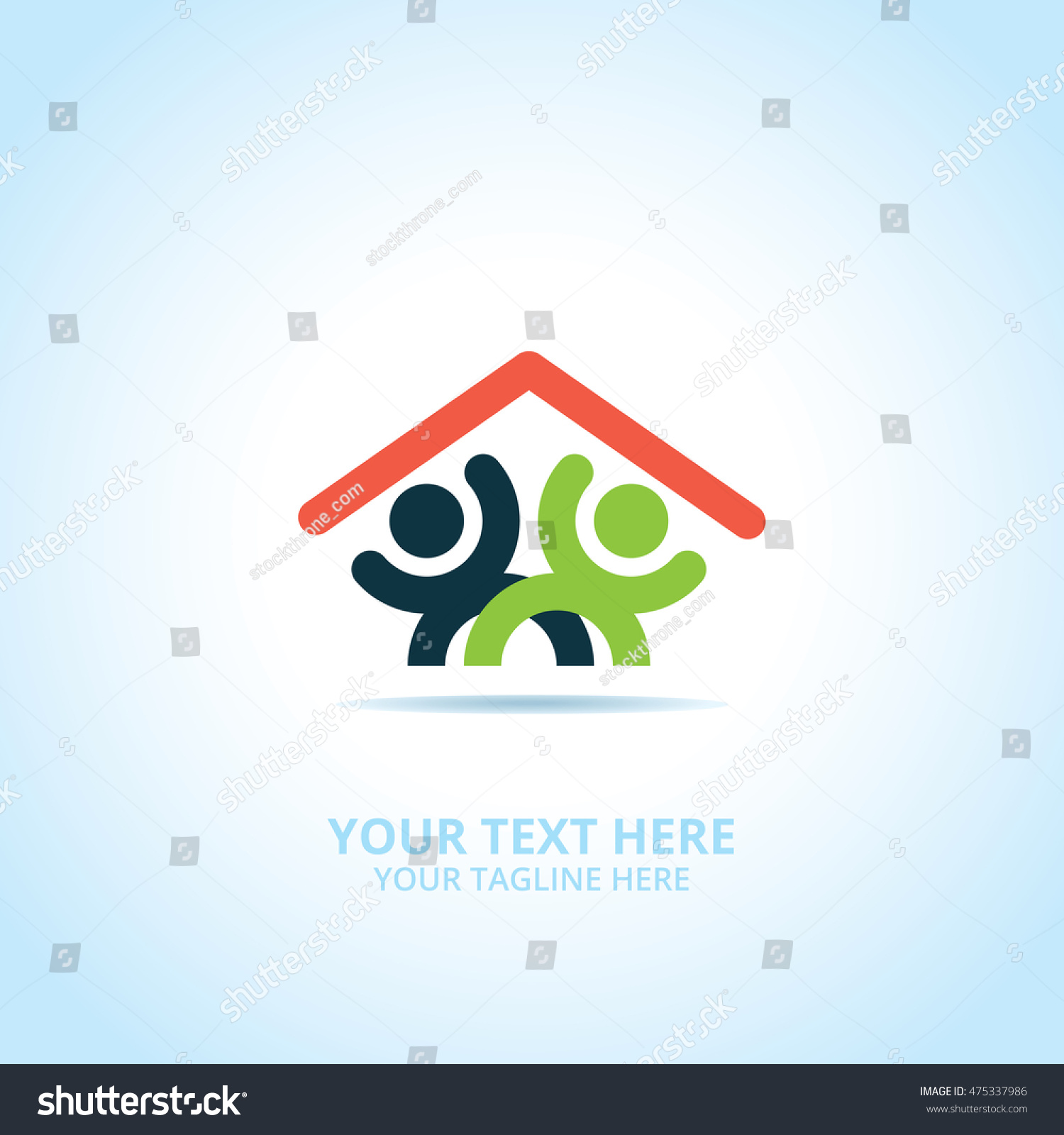 Abstract Support Logo Design Concept Emblem Stock Vector (Royalty Free ...