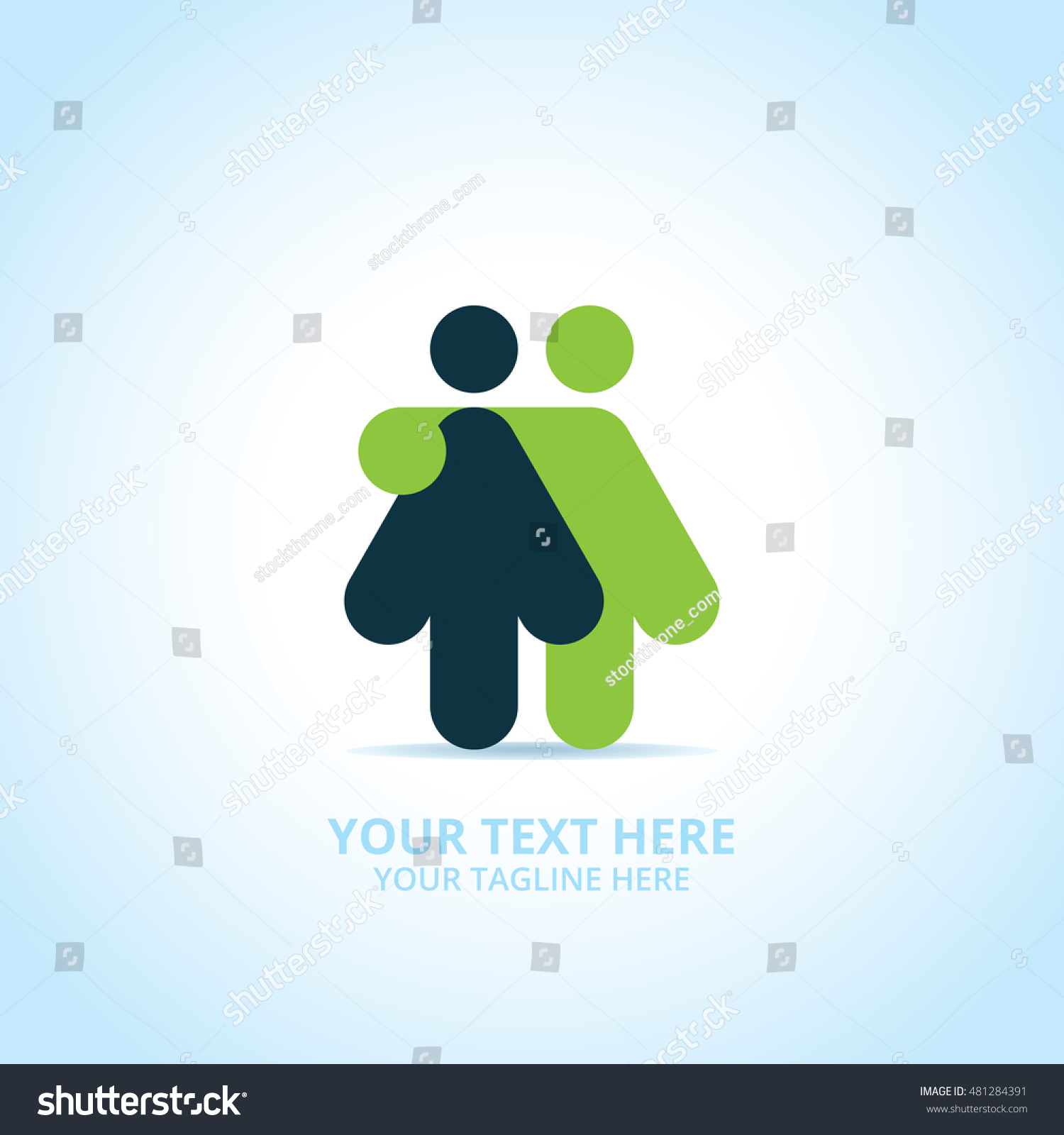 Abstract Support Logo Design Concept Emblem Stock Vector (Royalty Free ...