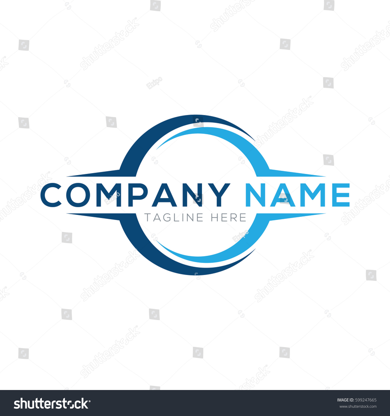 Abstract Swoosh Logo Design Stock Vector (Royalty Free) 599247665 ...