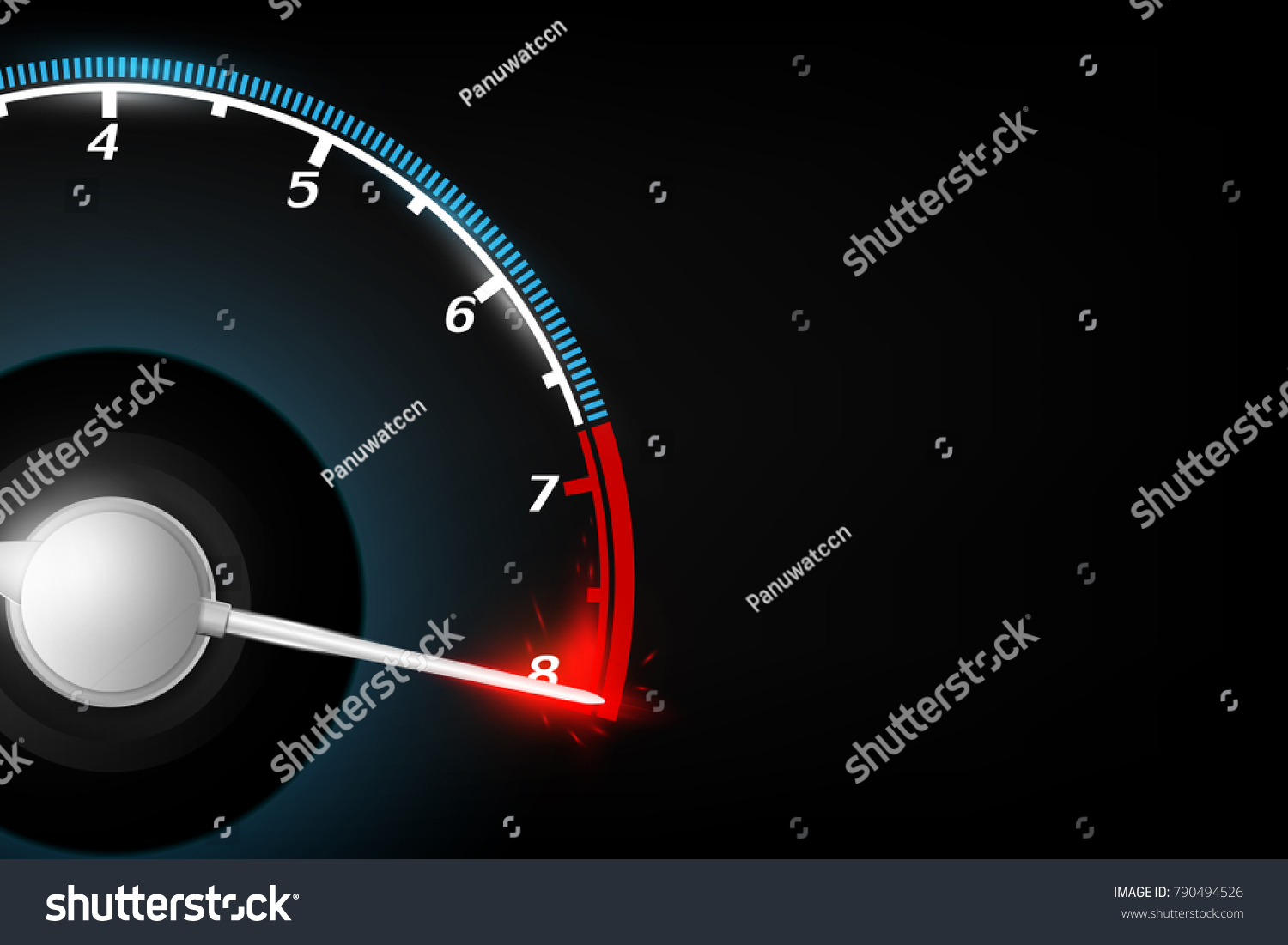 Abstract Tachometer Technology Concept Background Vector Stock Vector ...