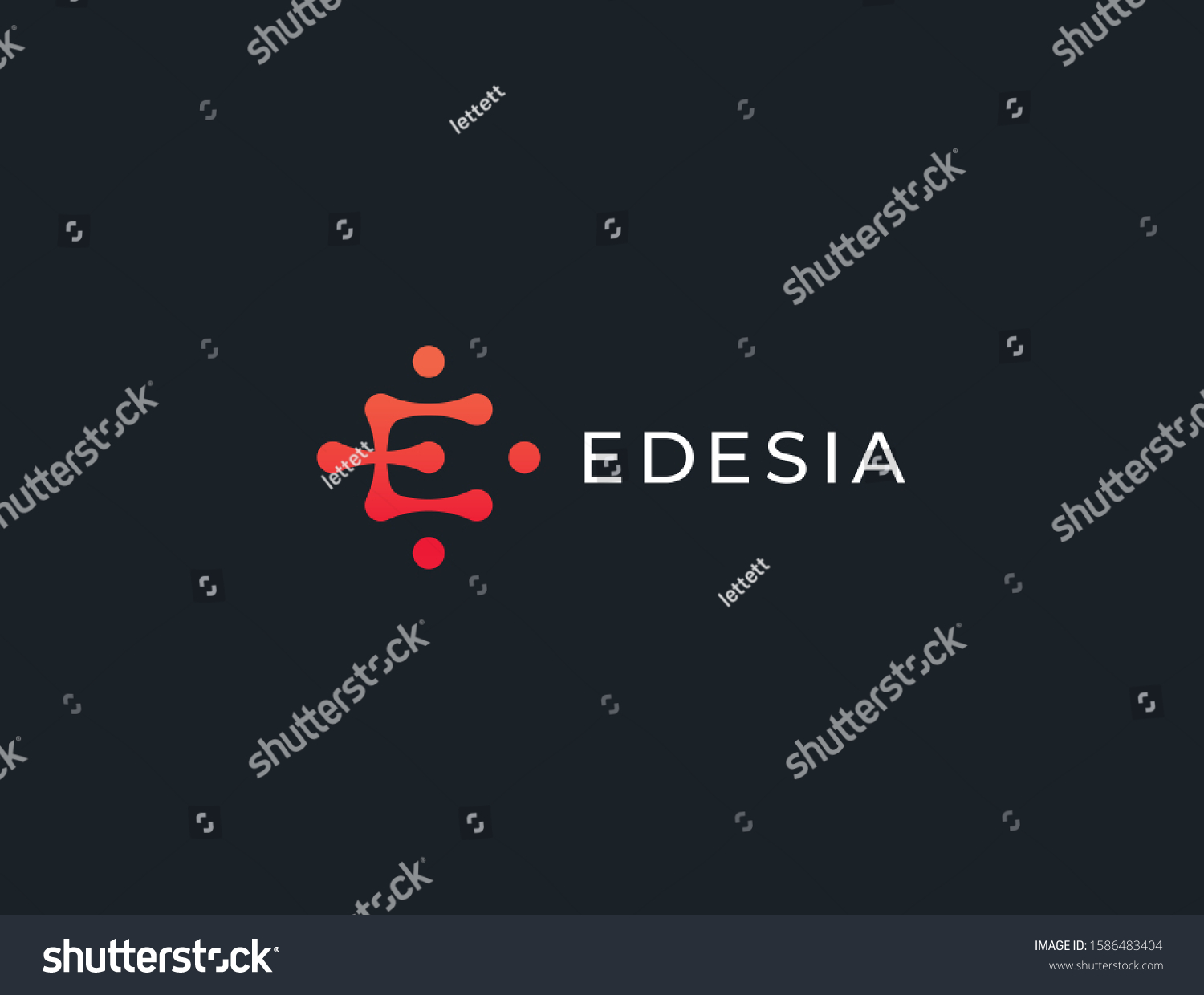 Abstract Tech Logo Letter E Logotype Stock Vector (Royalty Free ...