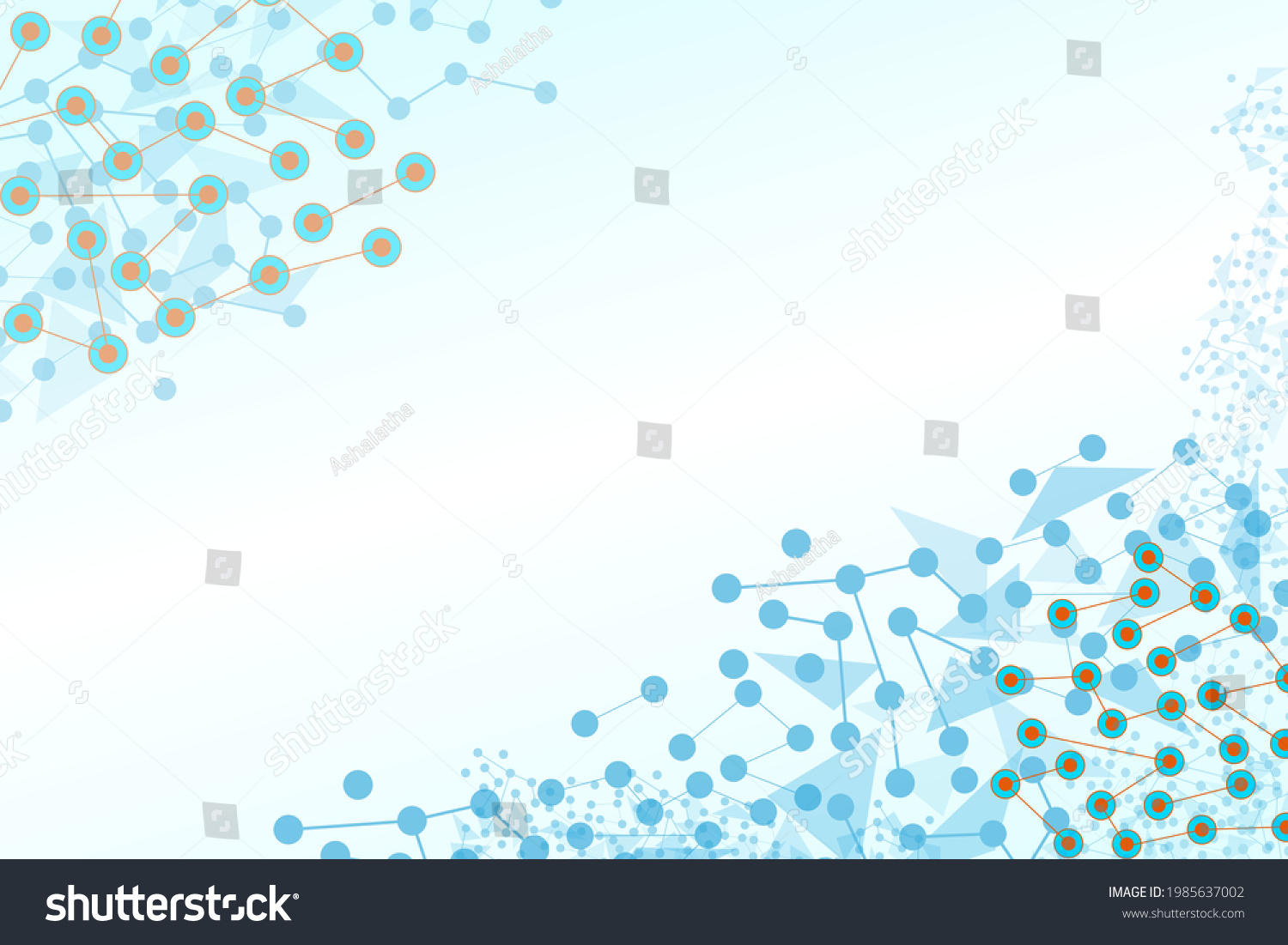 Abstract Technology Background Dots Nodes Elements Stock Vector ...
