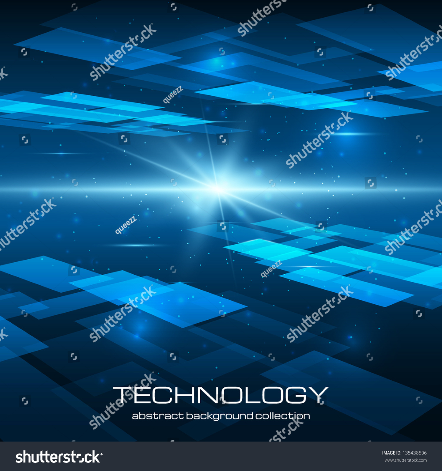 Abstract Technology Background Bright Flare Vector Stock Vector ...