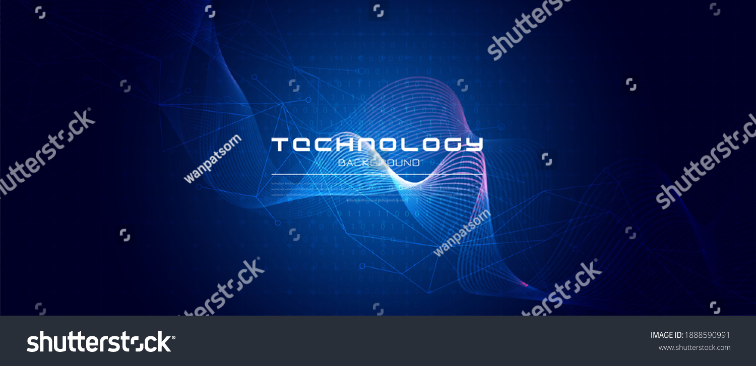 Abstract Technology Background Light Effect Digital: เวกเตอร์สต็อก ...