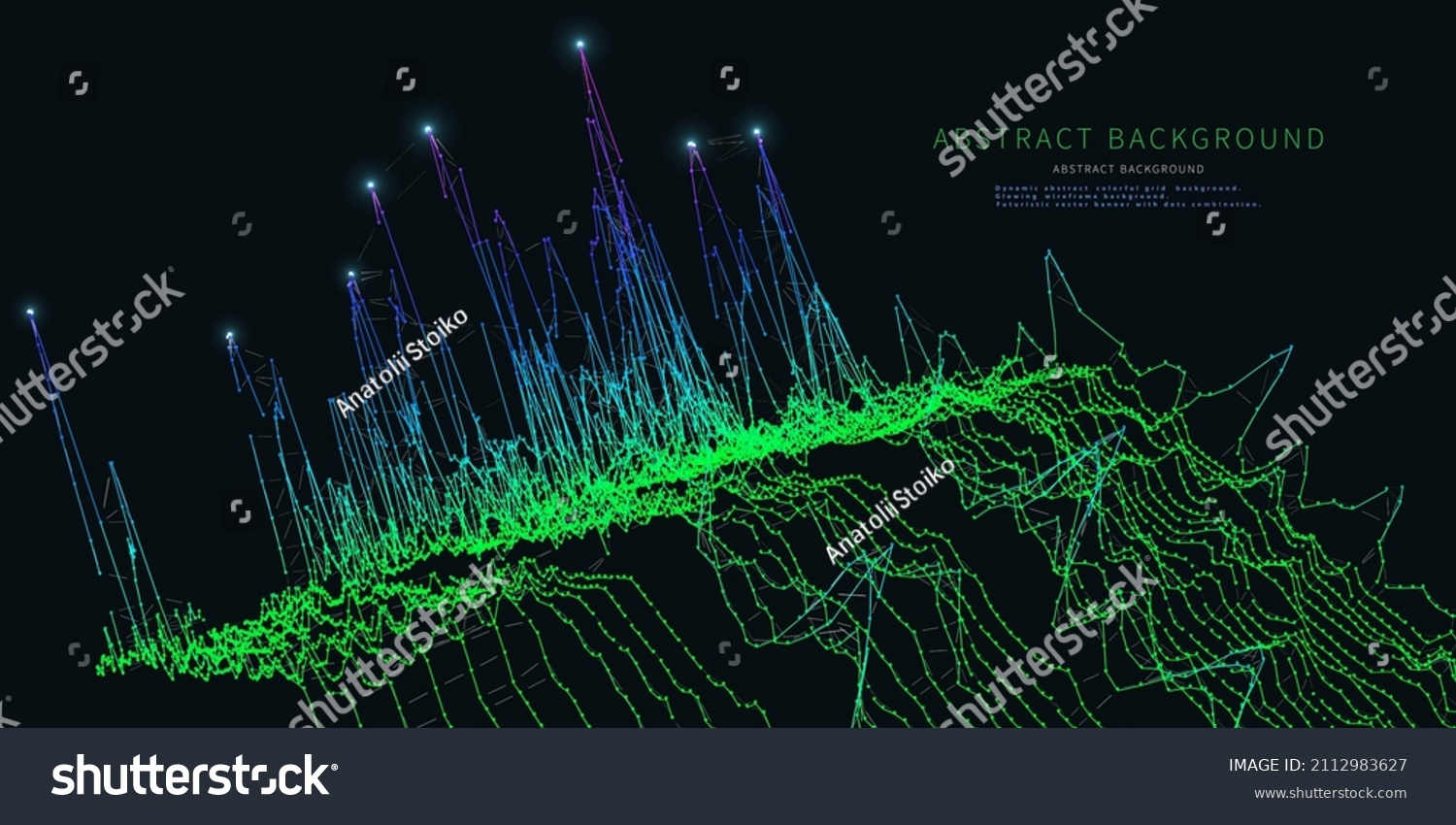 Abstract Technology Background Noisy Algorithm Color Stock Vector Royalty Free 2112983627