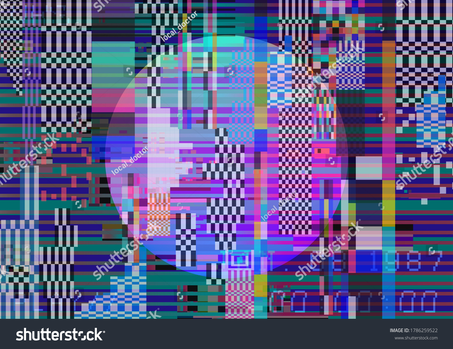 Abstract Technology Background Pixel Noise Compression: เวกเตอร์สต็อก ...