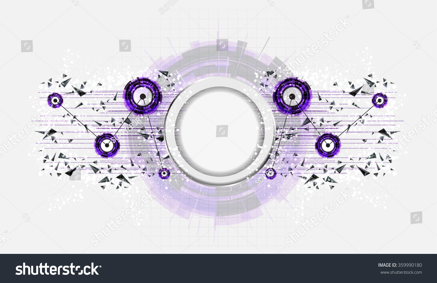 Abstract Technology Background Purple Modern Digital: เวกเตอร์สต็อก ...
