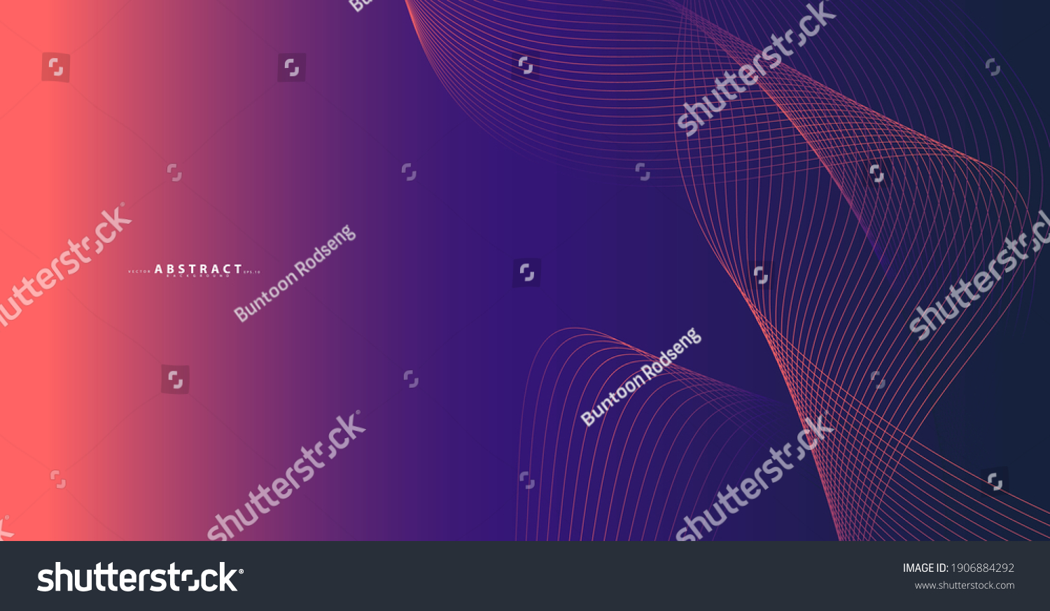 Abstract Technology Backgrounds By Wave Lines Stock Vector (Royalty ...
