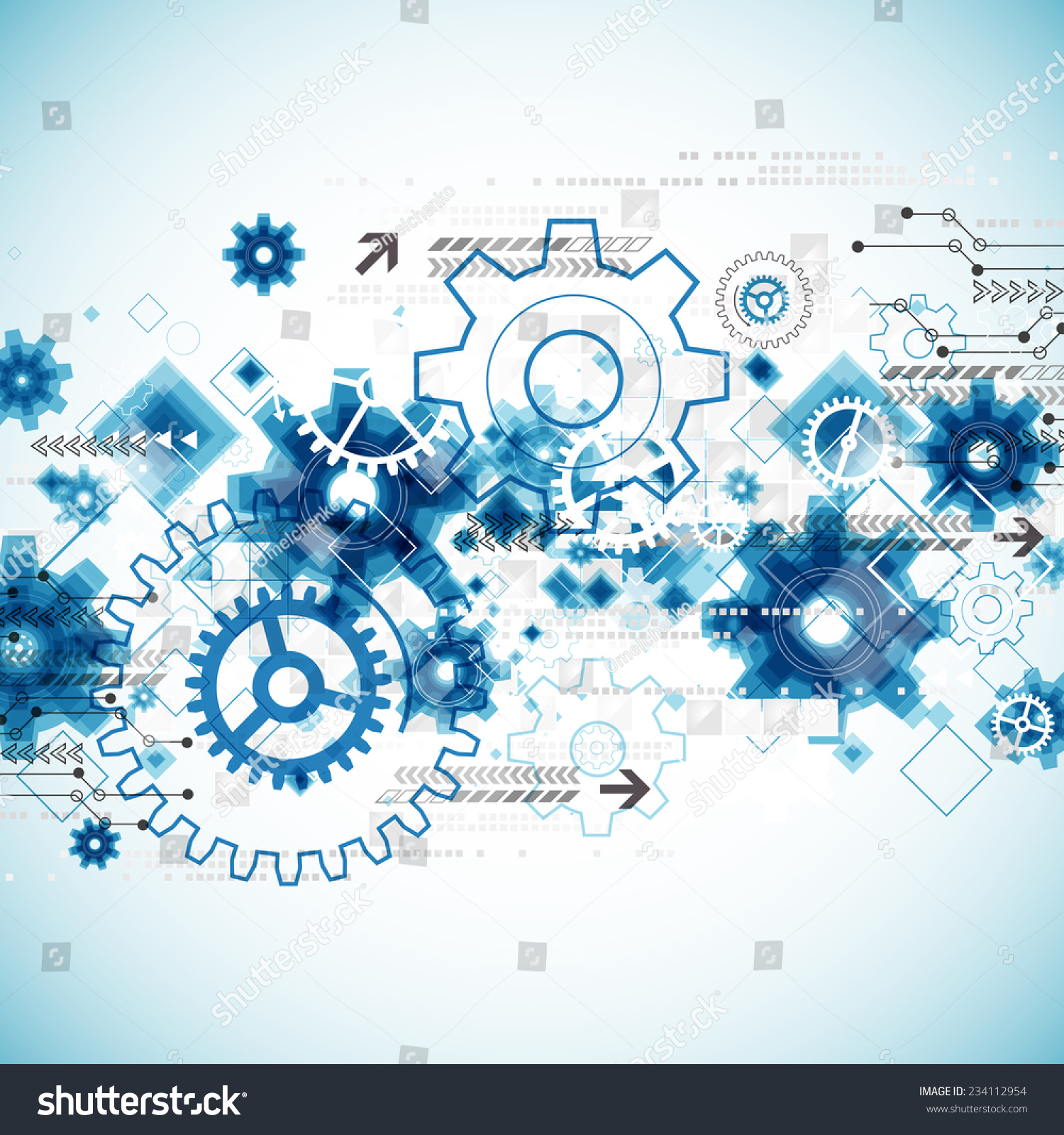 Abstract Technology Business Template Background. Vector - 234112954 ...