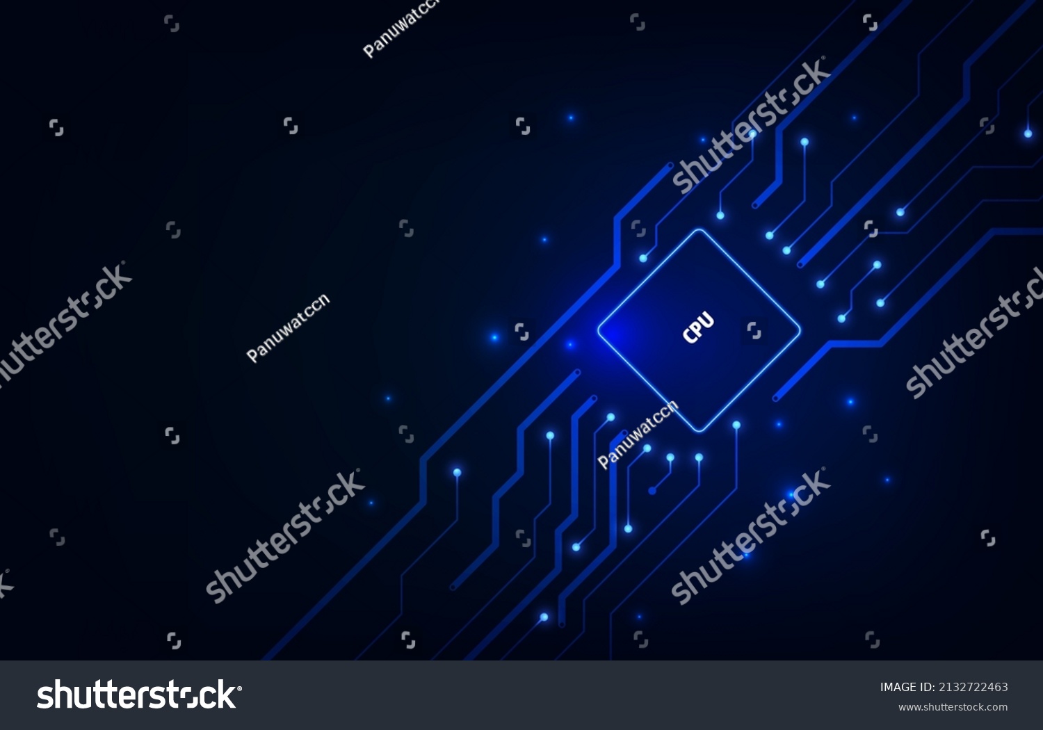 Abstract Technology Chip Processor Background Circuit Stock Vector ...