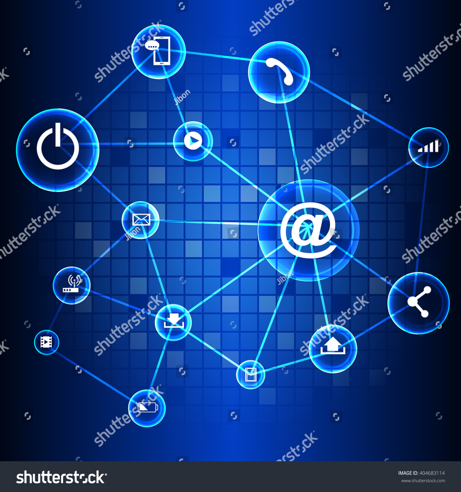 Abstract Technology Circuit Background Icon Vector Stock Vector ...