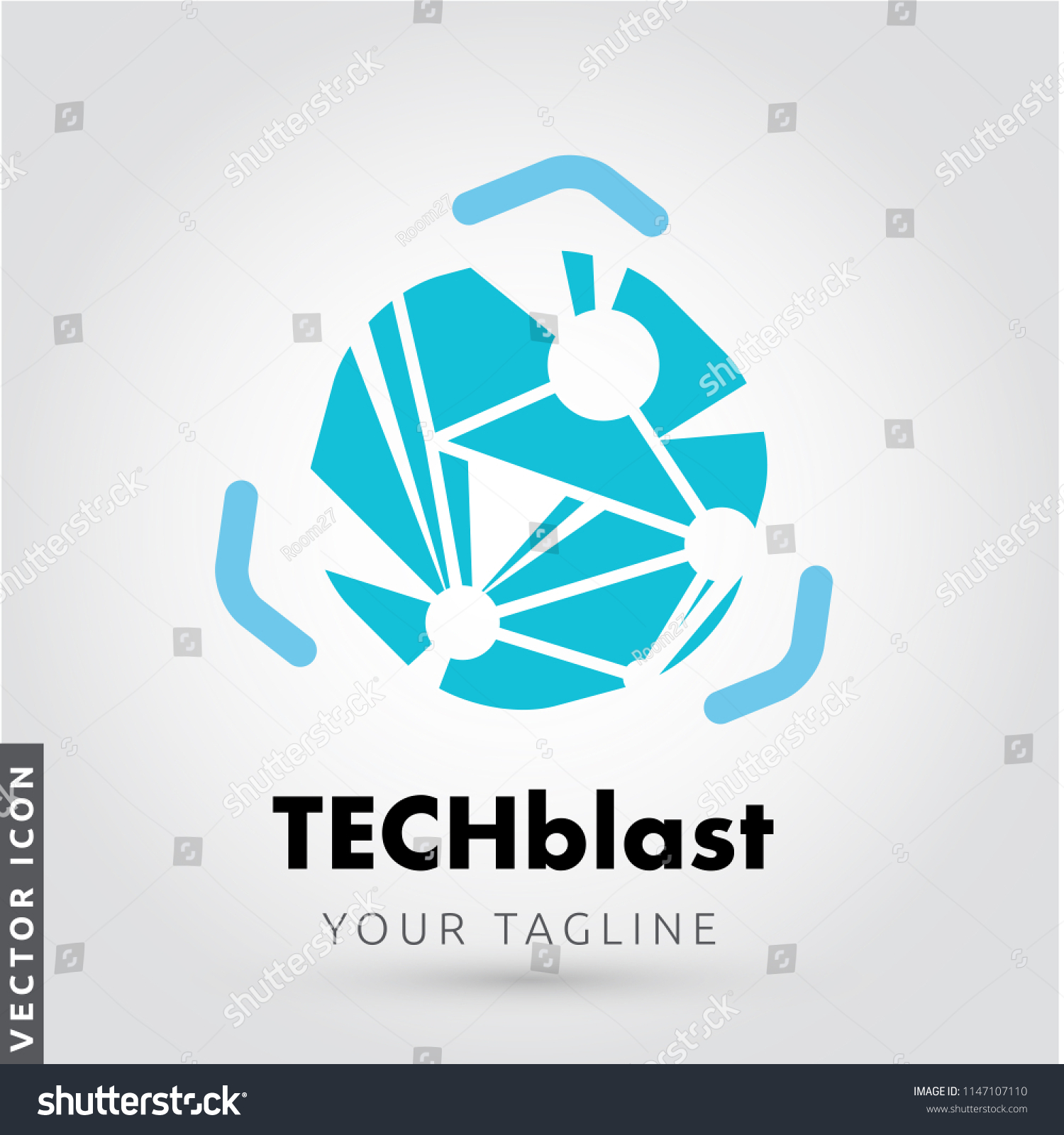 Abstract Technology Logoicon Stock Vector (Royalty Free) 1147107110 ...