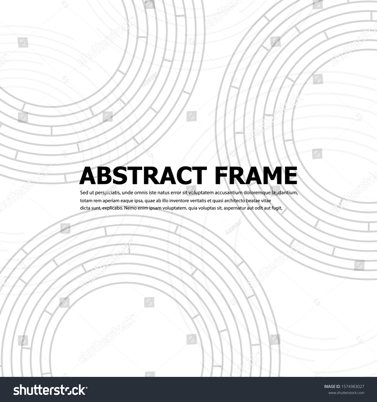 Abstract Technology Round Frame Vector Illutration Stock Vector ...