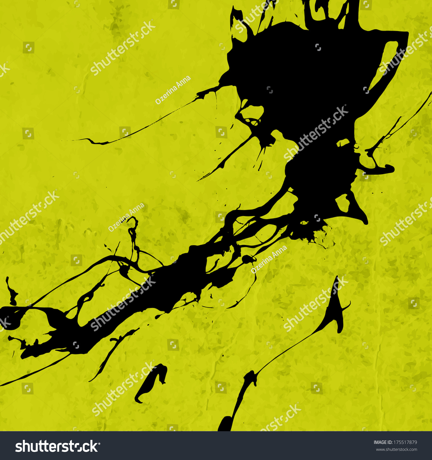 Abstract Texture Background Black Paint Splatter Stock Vector (Royalty ...