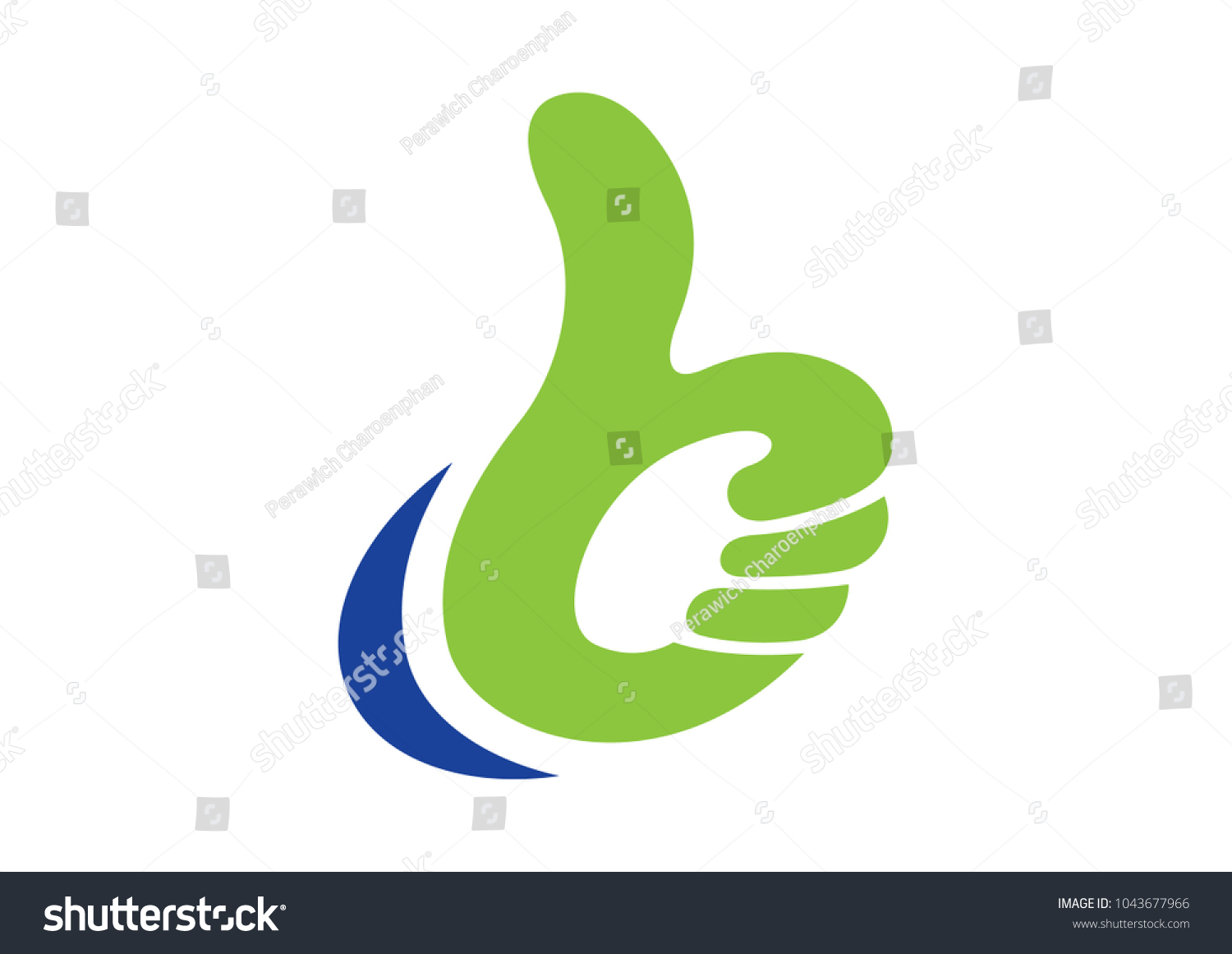 Abstract Thumbs Logo Stock Vector (Royalty Free) 1043677966 | Shutterstock