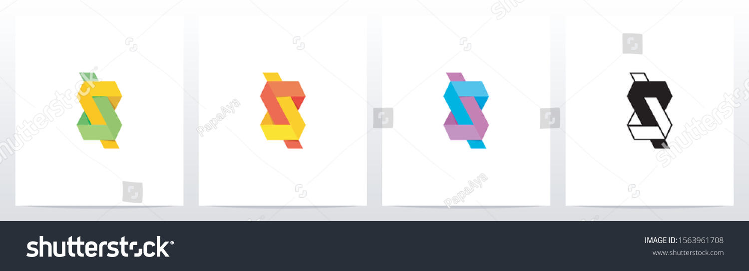 Abstract Tie Knot Logo Design Stock Vector (Royalty Free) 1563961708 ...