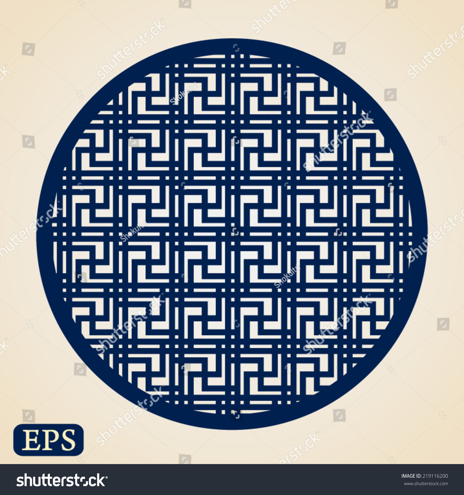 Abstract Traditional Chinese Window Pattern Stock Vector (Royalty Free ...