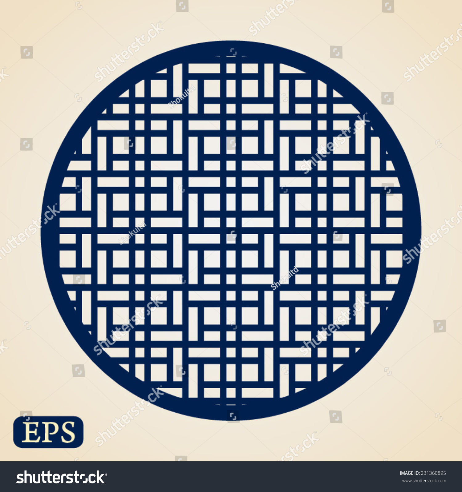 Abstract Traditional Chinese Window Pattern Stock Vector (Royalty Free ...