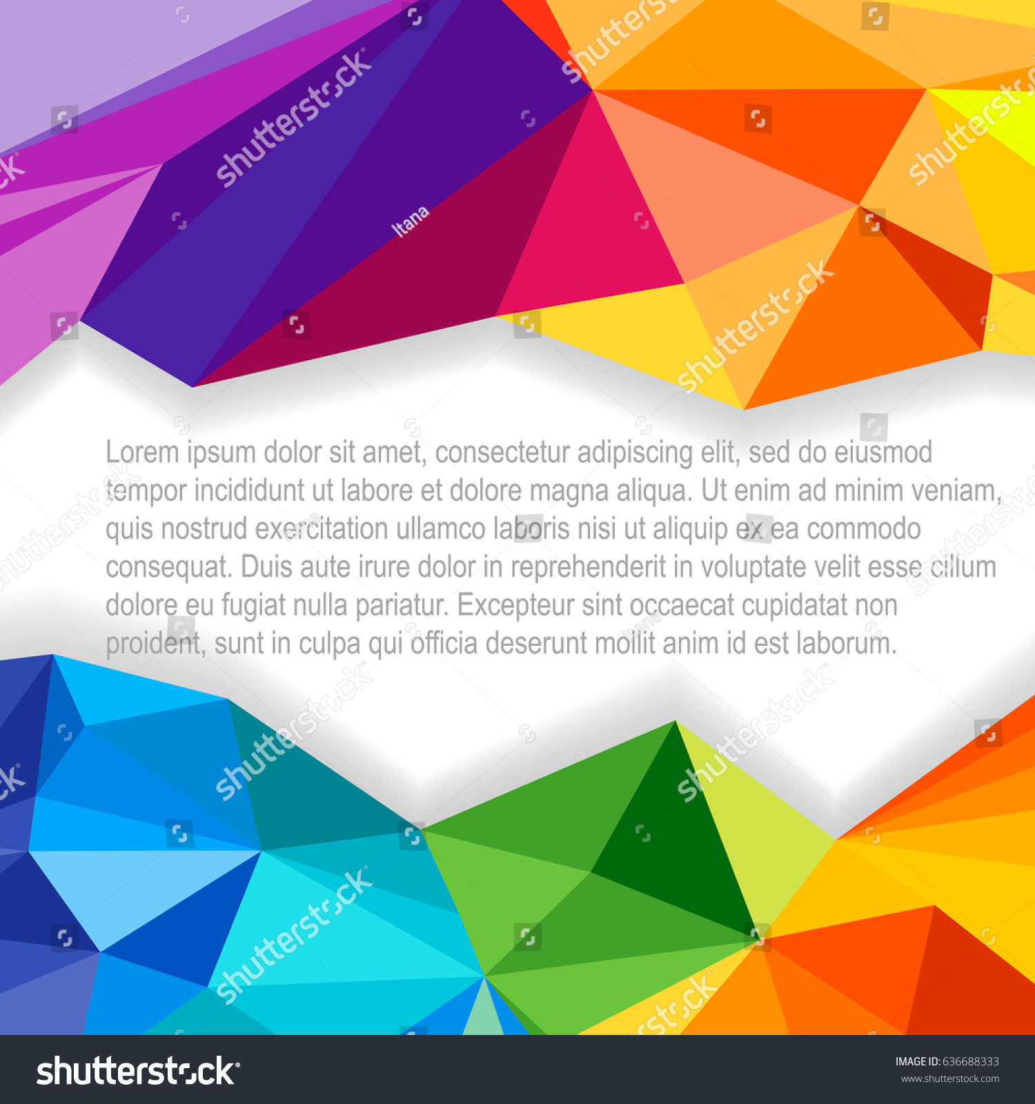 Abstract Triangle Geometric Wave Stripes Border Stock Vector (Royalty ...