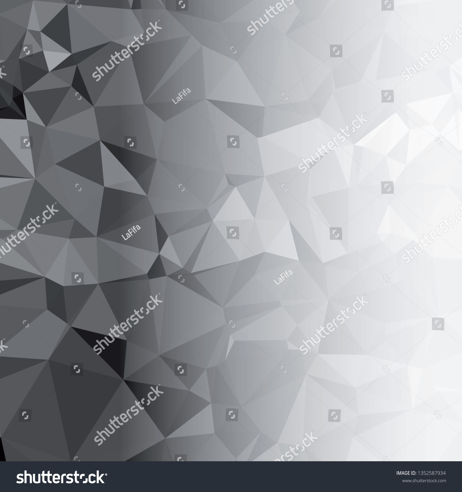 Abstract Triangular Background White Faded Side Stock Vector (Royalty ...
